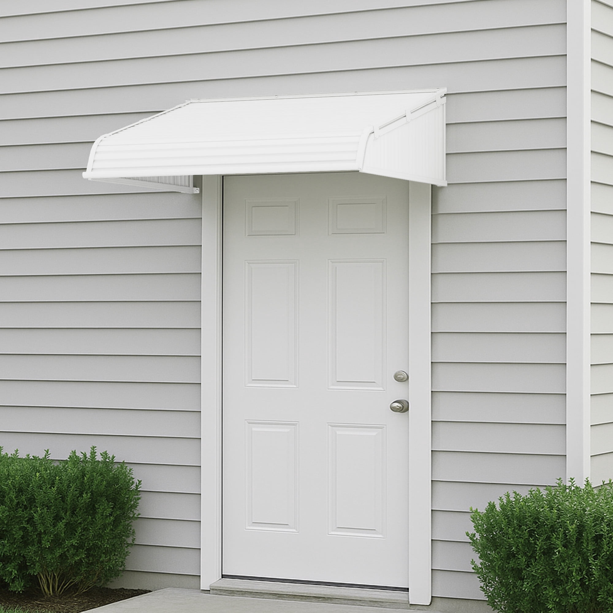 Kozyard WeatherShield PVC Awning with 2 Side Wings W42'' x D40'' for ...