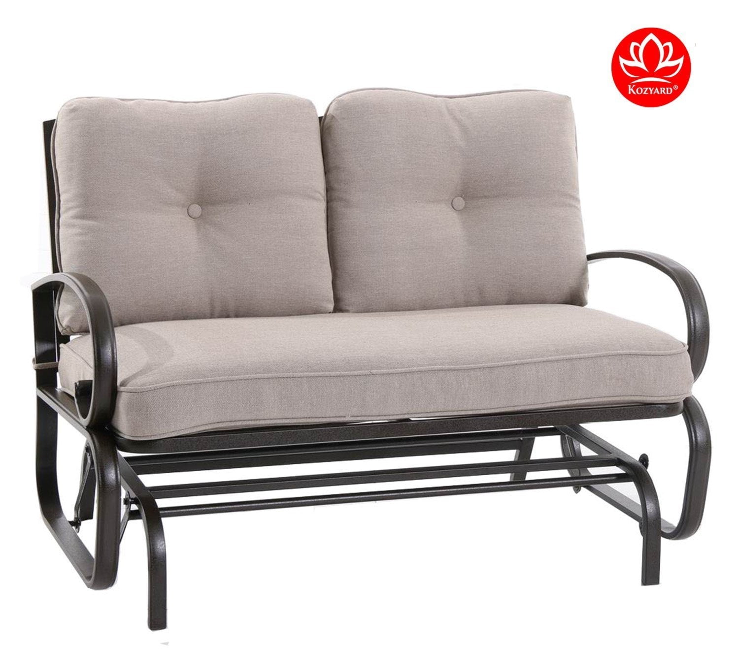 Kozyard Cozy Gliding Rocker Furniture with Cushions - 2 Person Indoor ...
