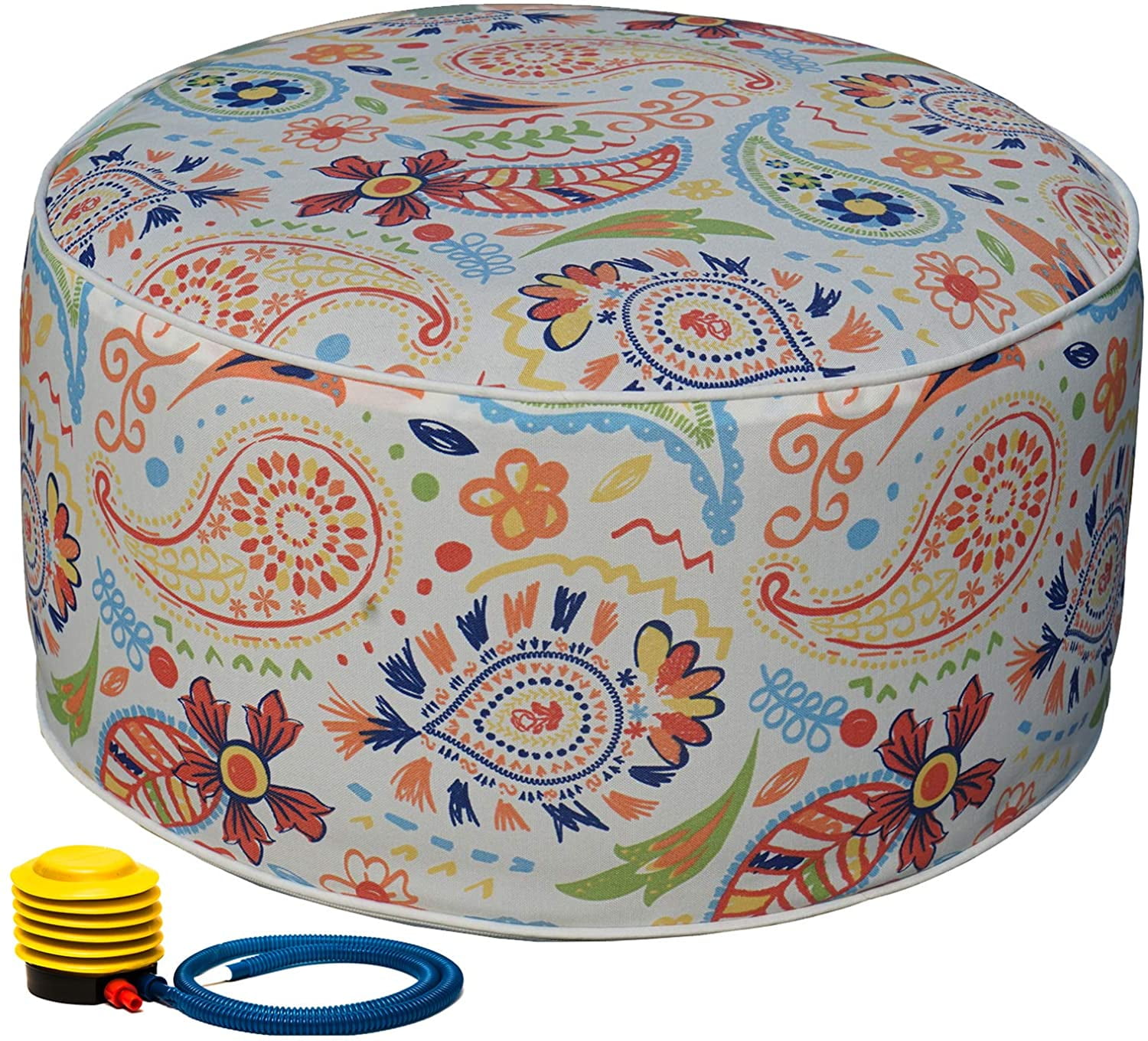 Kozyard Inflatable Stool Ottoman Used for Indoor or Outdoor, Kids or ...