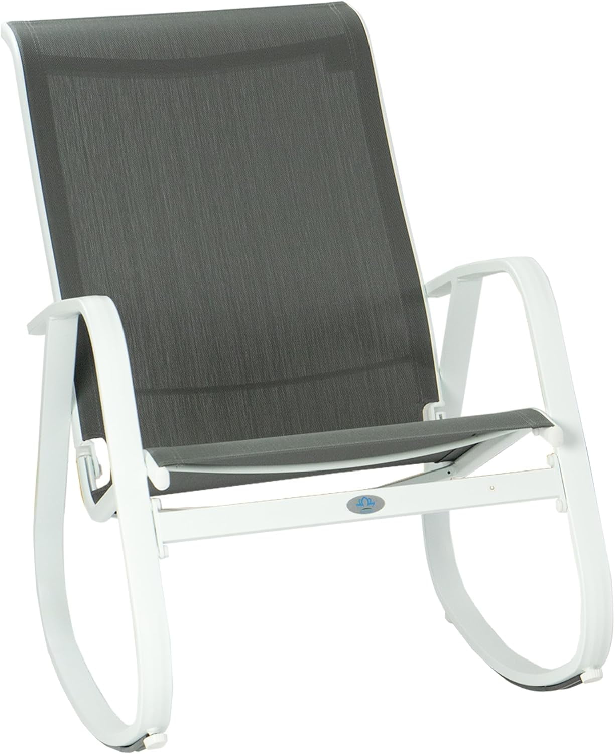 Kozyard Outdoor Patio Rocking Sling Chair with Powder Coated Aluminum ...