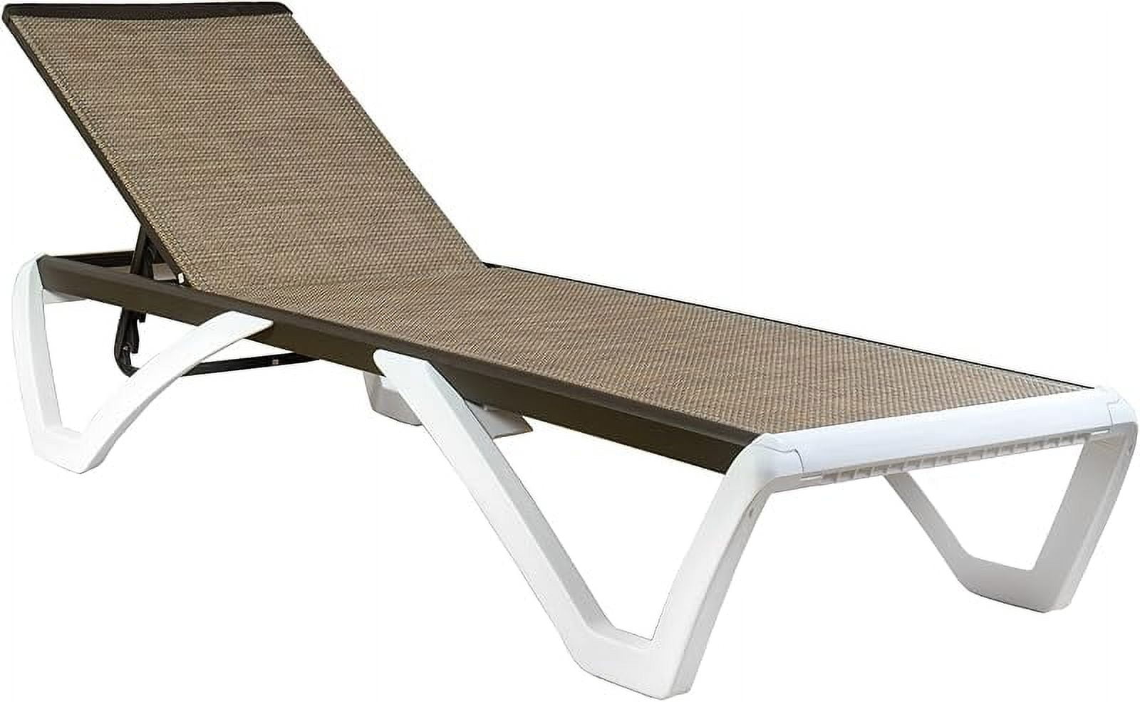 Kozyard Patio Chaise Lounge Chair - Full Flat Alumium & Resin Legs ...