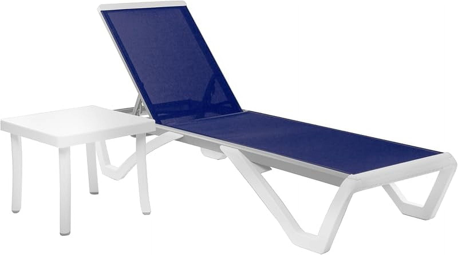 Kozyard Patio Chaise Lounge Chair - Full Flat Alumium & Resin Legs ...