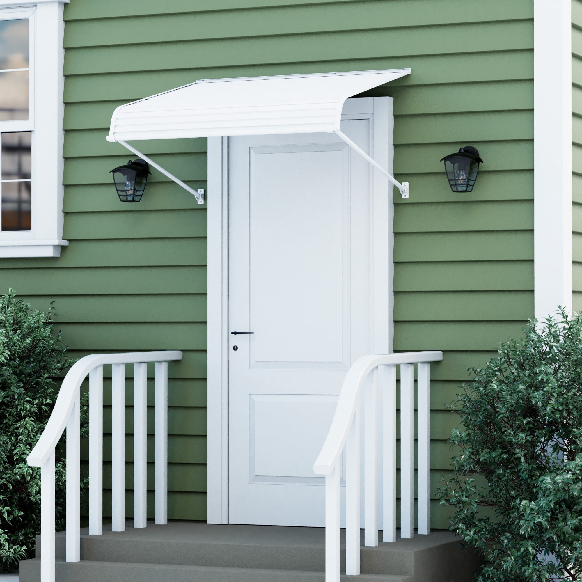 Kozyard WeatherShield PVC Awning W48'' x D40'' for Door Entrance ...