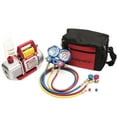 Kozyvacu AUTO AC Repair Complete Tool Kit with 1-stage 3.5 CFM vacuum ...