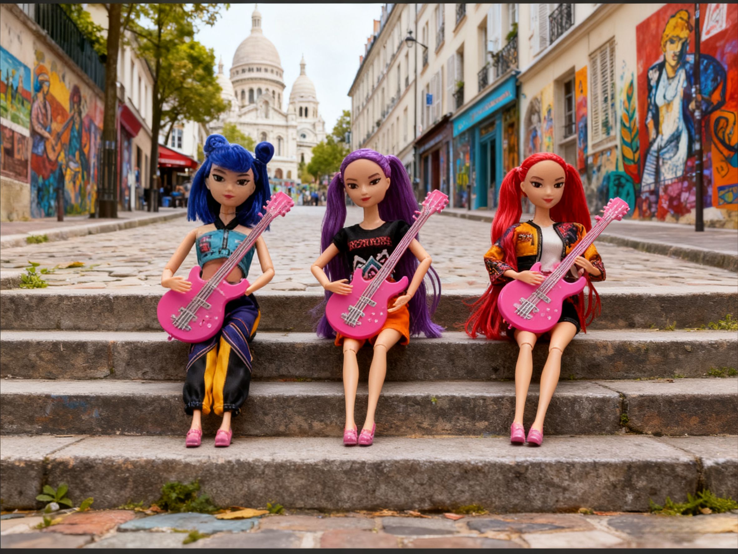 Kp+Op Collectible Dolls Set, 3-Pack Poseable Action Figures, Idol ...