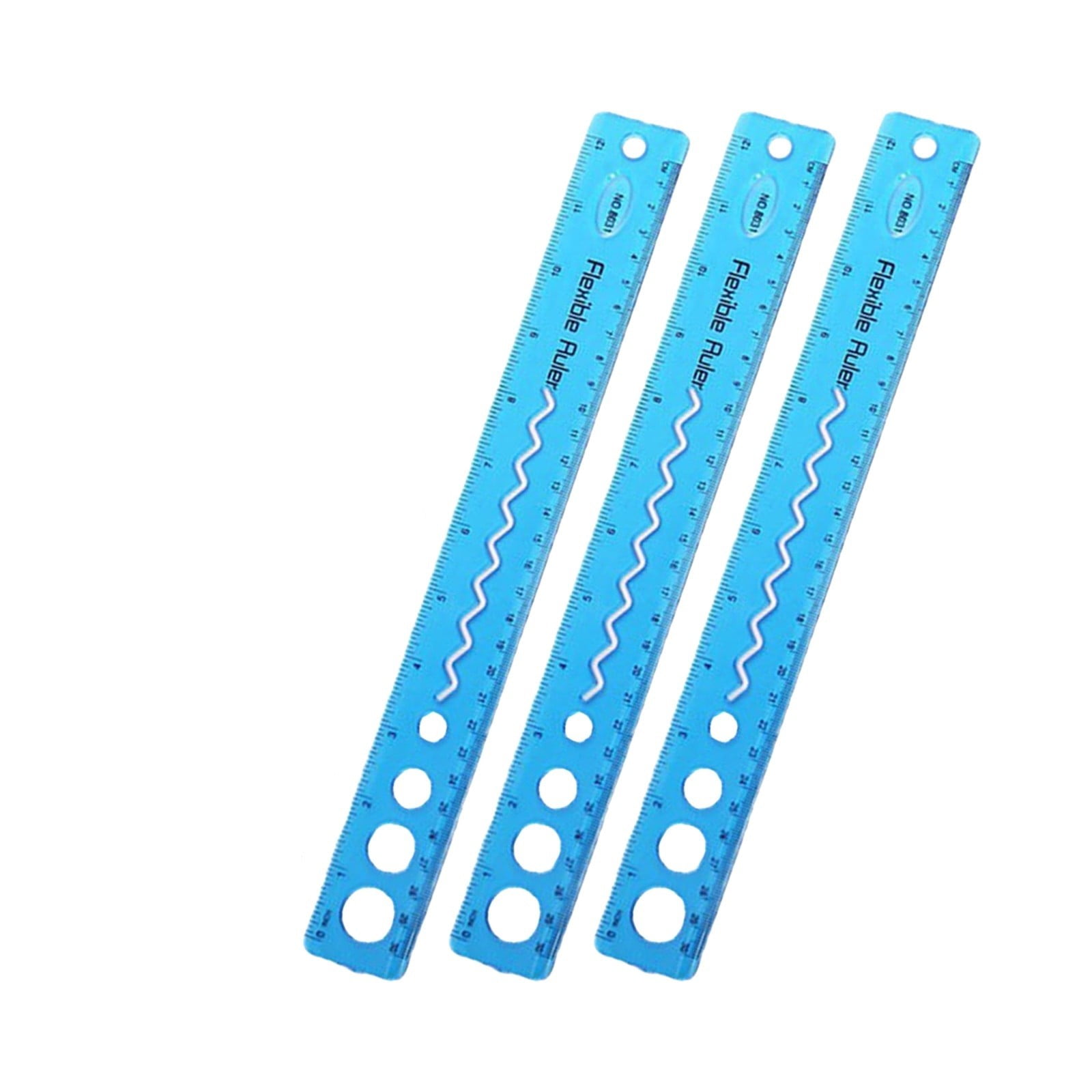 Kpamnxio Back to Classroom Supplies 3-Pack Soft Bendable Ruler Set ...