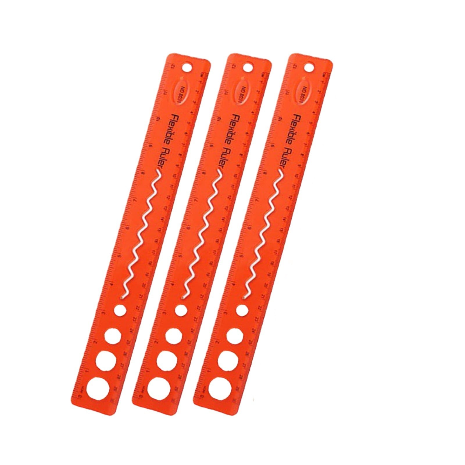 Kpamnxio Back to Classroom Supplies 3-Pack Soft Bendable Ruler Set ...