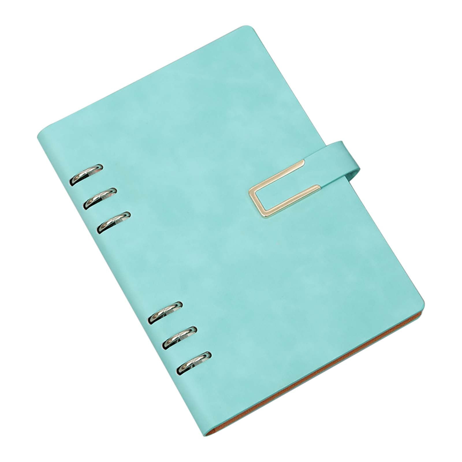 Kpamnxio Back to Classroom Supplies Refillable A6 Leather Notebook (7. ...