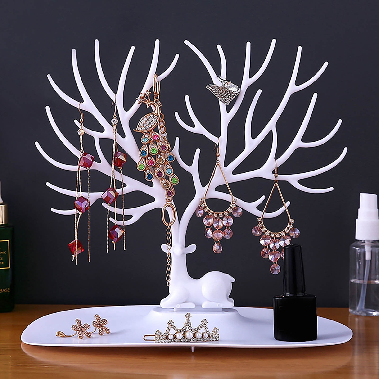 Kpamnxio Display Stand Home Accessories Deer Head Jewelry Display Stand ...