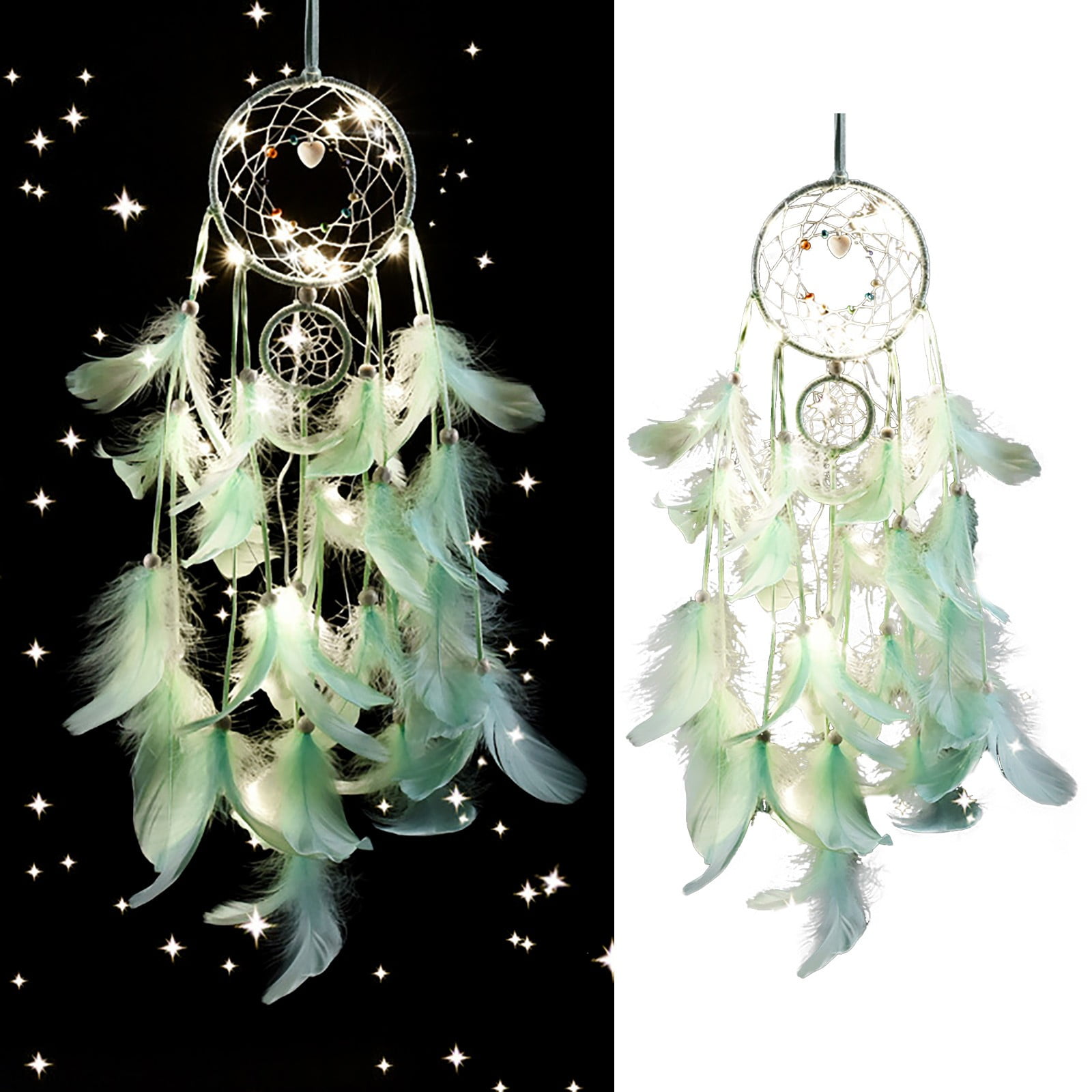 Kpamnxio Dream Catcher Home Gadgets Dream Pendant Wall Decor Crystal ...
