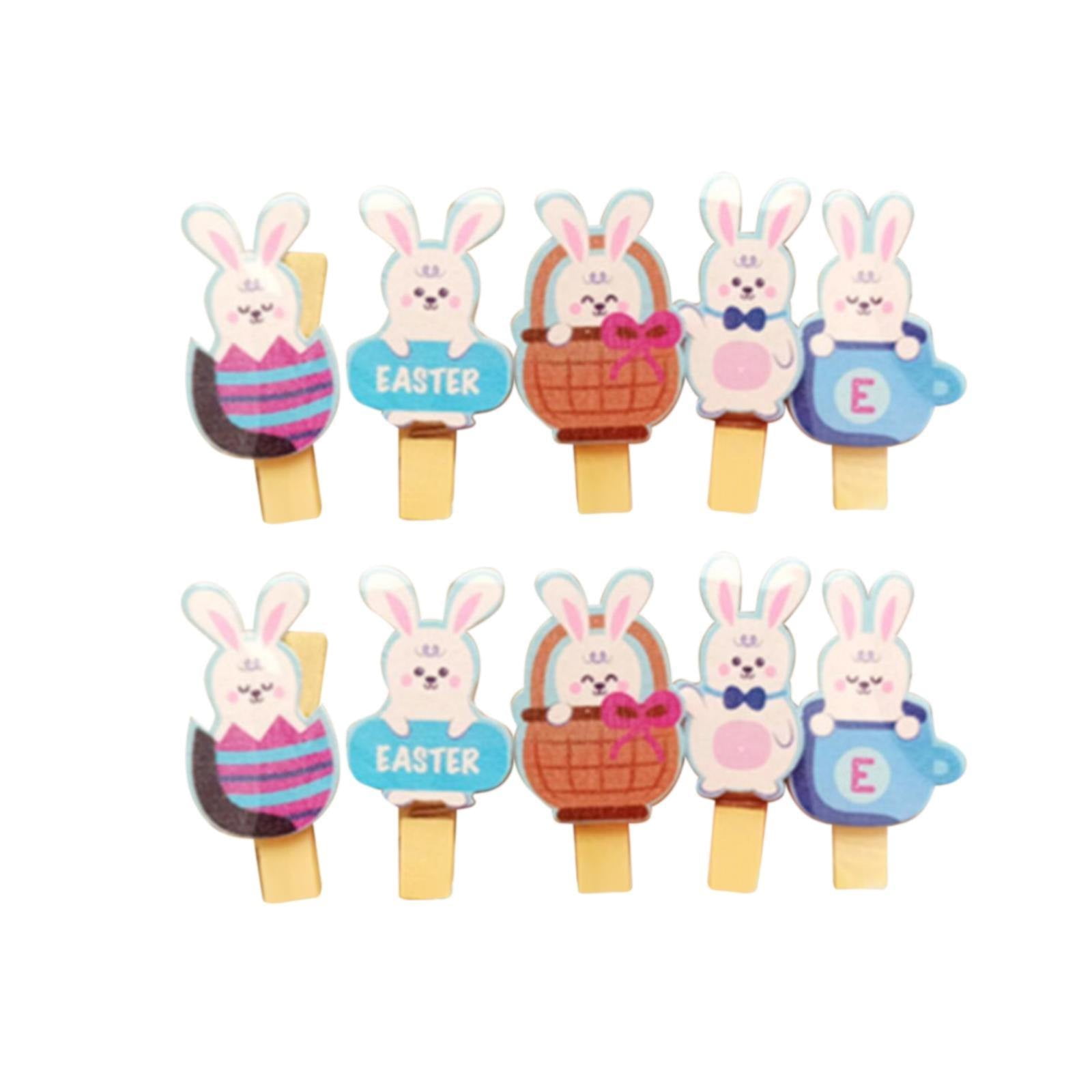 Kpamnxio Easter Clips Bulk on Sale Easter Rabbit Clip Hanging Photo ...
