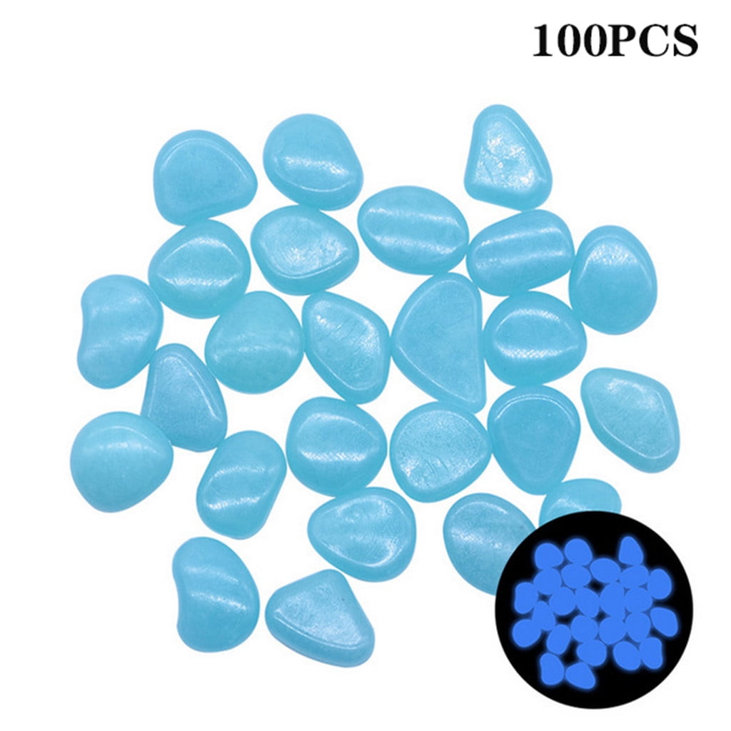 Kpamnxio Glowing Stone Home Gadgets 100Pcs Luminous Stone Gardening ...