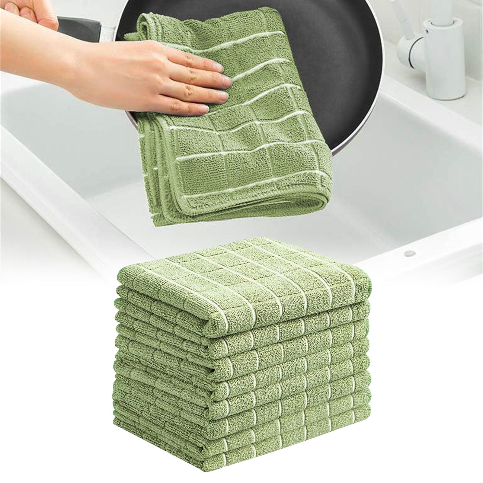 Kpamnxio Towel Clearance! Non-Stick Oil-Free Non-Linting Rag Kitchen ...