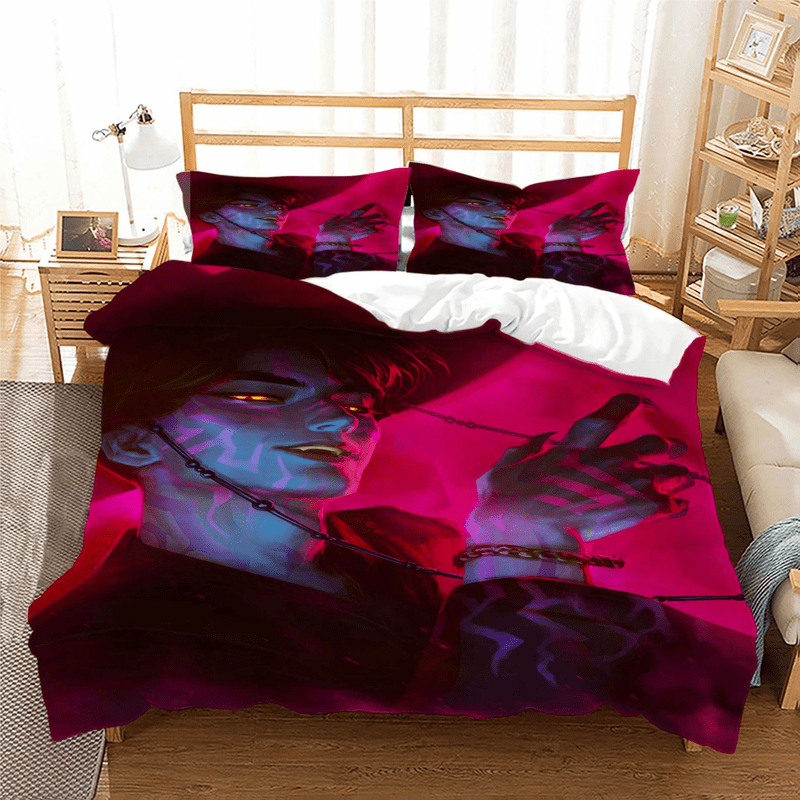 Kpo-p Demon Hun-ter Bed Duvet Cover Cartoon Bedding Sets 3D Lightweight ...