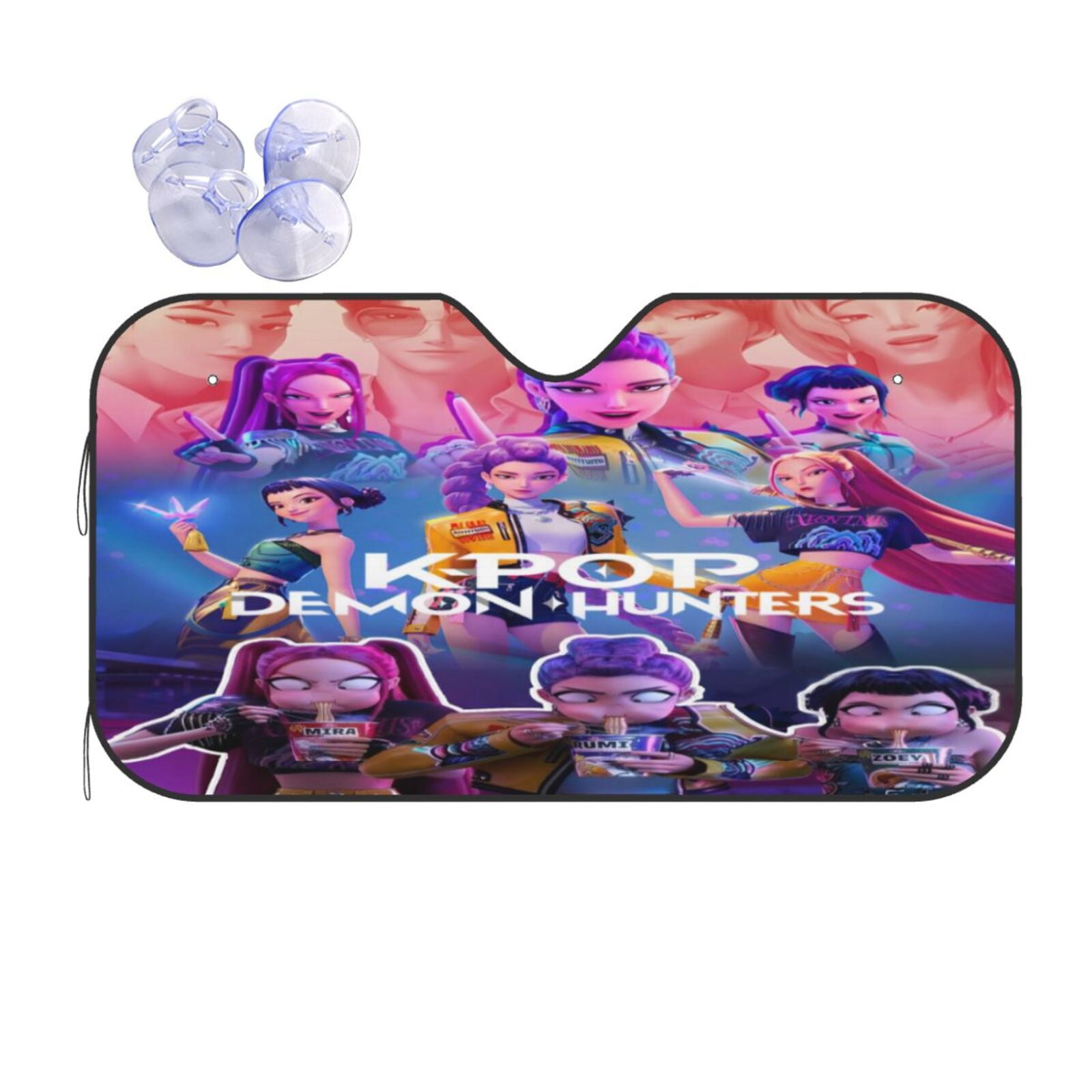 Kpo-p Demon Hun-ter Car Sun Shade Windshield Cartoon Sun Shade for Car ...