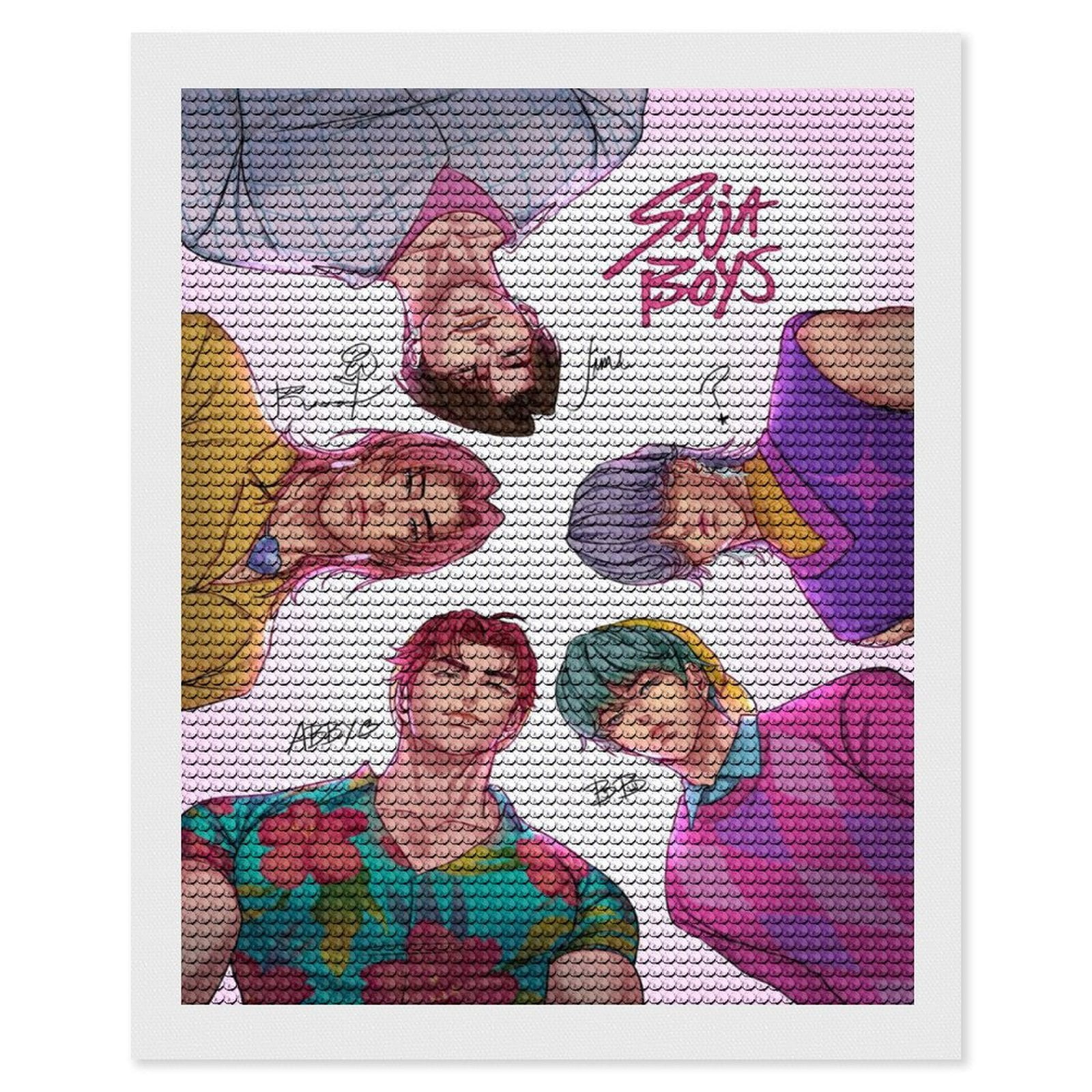 Kpo-p Demon Hun-ter Diamond Art Kits DIY 5D Anime Painting by Number ...