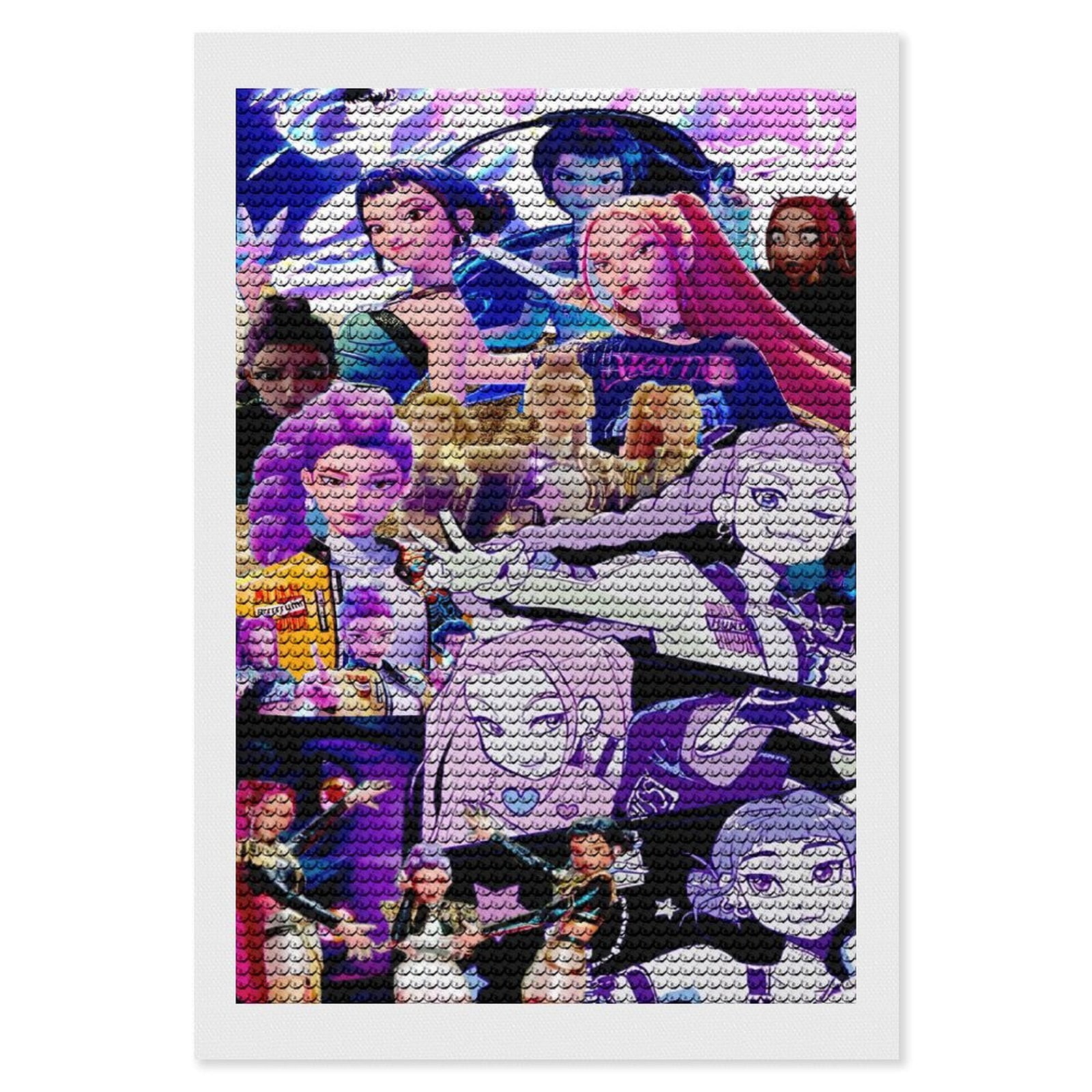 Kpo-p Demon Hun-ter Diamond Art Kits DIY 5D Anime Painting by Number ...