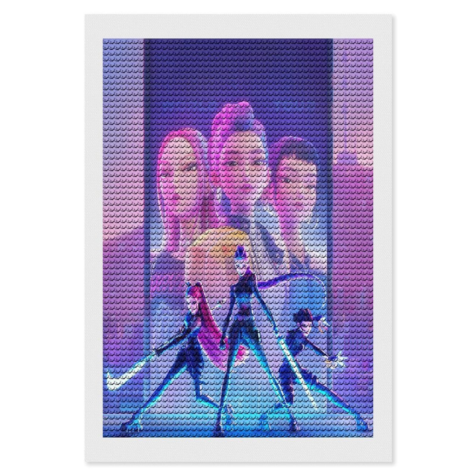 Kpo-p Demon Hun-ter Diamond Art Kits DIY 5D Anime Painting by Number ...