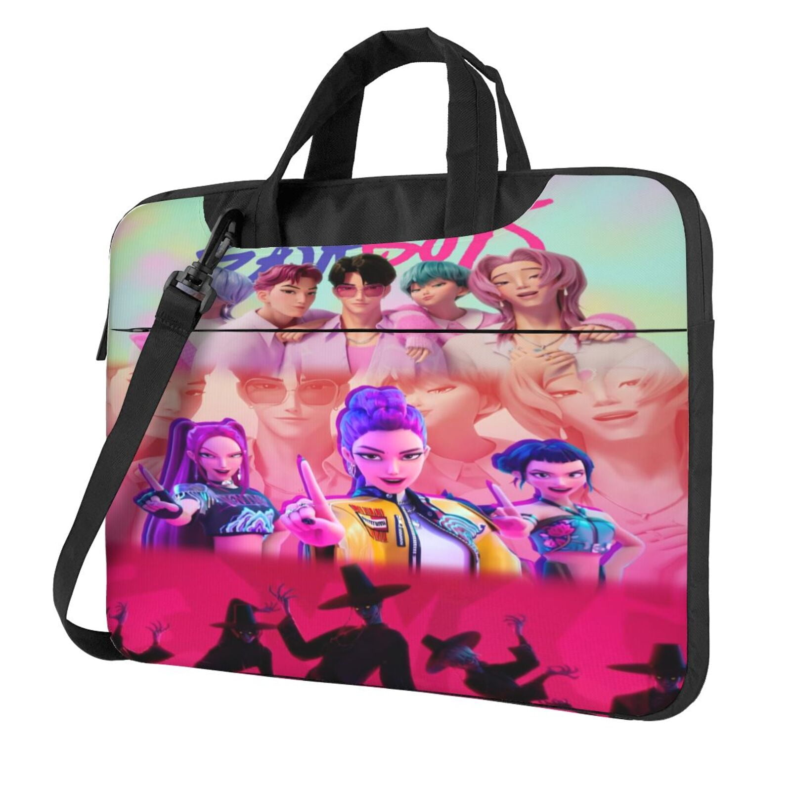 Kpo-p Demon Hun-ter Laptop Bag with Extra Pocket Soft Carrying Handle ...