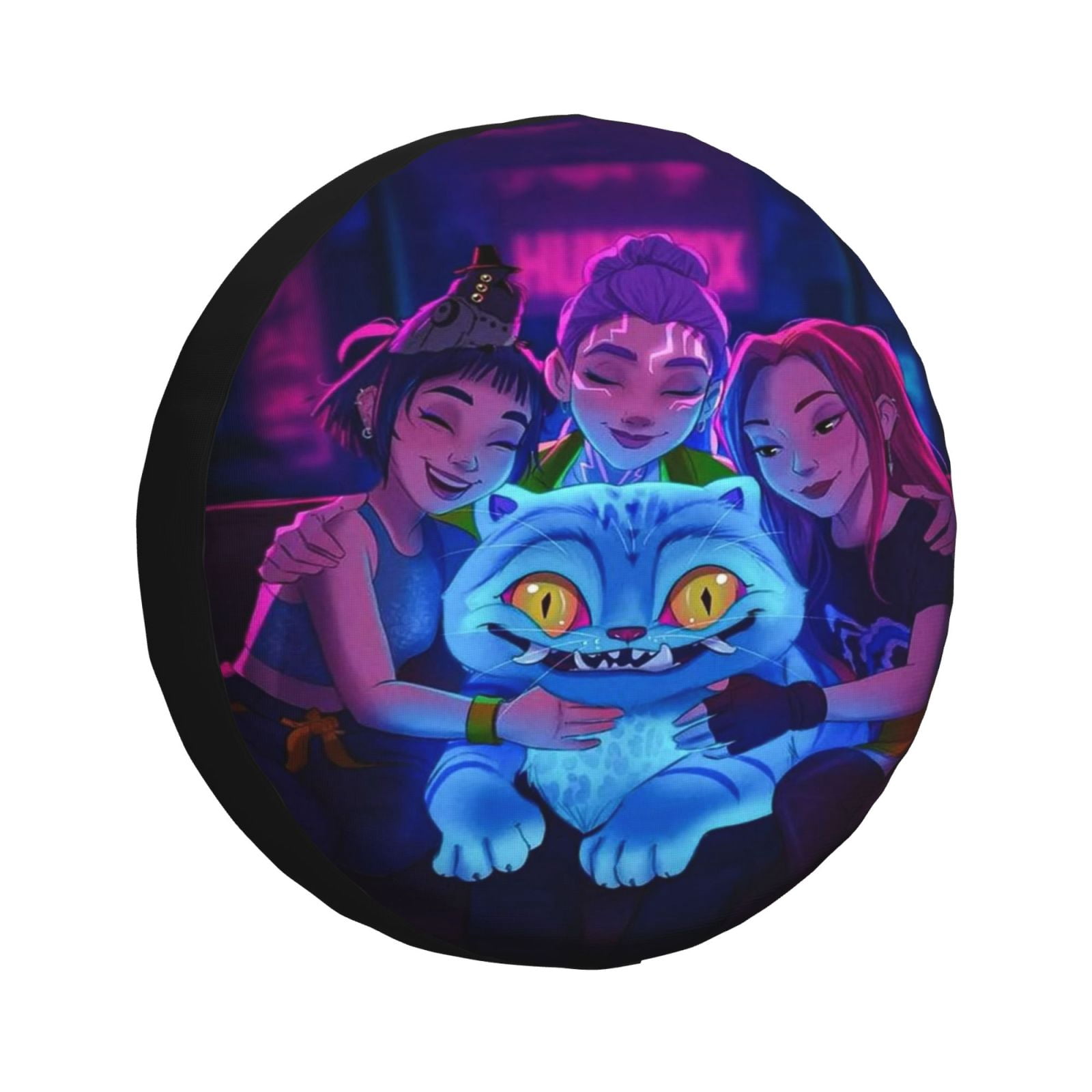 Kpo-p Demon Hun-ter Spare Tire Cover for RV SUV Truck Travel Cartoon ...