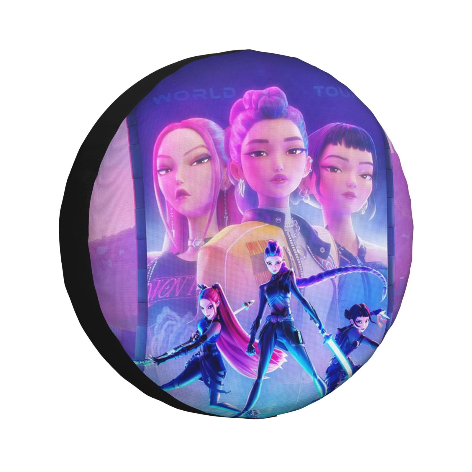 Kpo-p Demon Hun-ter Spare Tire Cover for RV SUV Truck Travel Cartoon ...