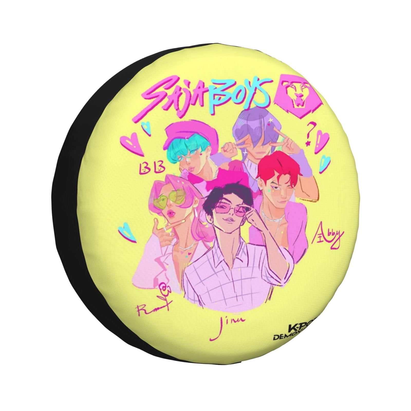 Kpo-p Demon Hun-ter Spare Tire Cover for RV SUV Truck Travel Cartoon ...