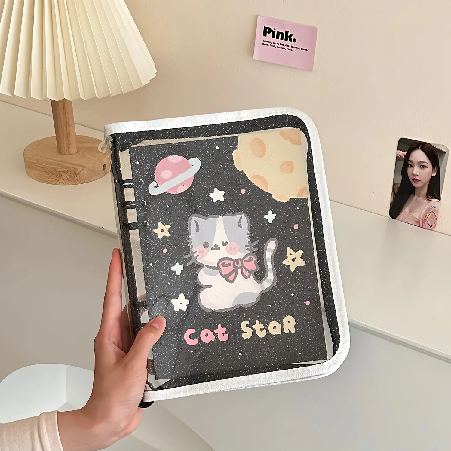 Kpop A5 Zipper Binder Collect Book Refill Organizer DIY Journal Dairy ...
