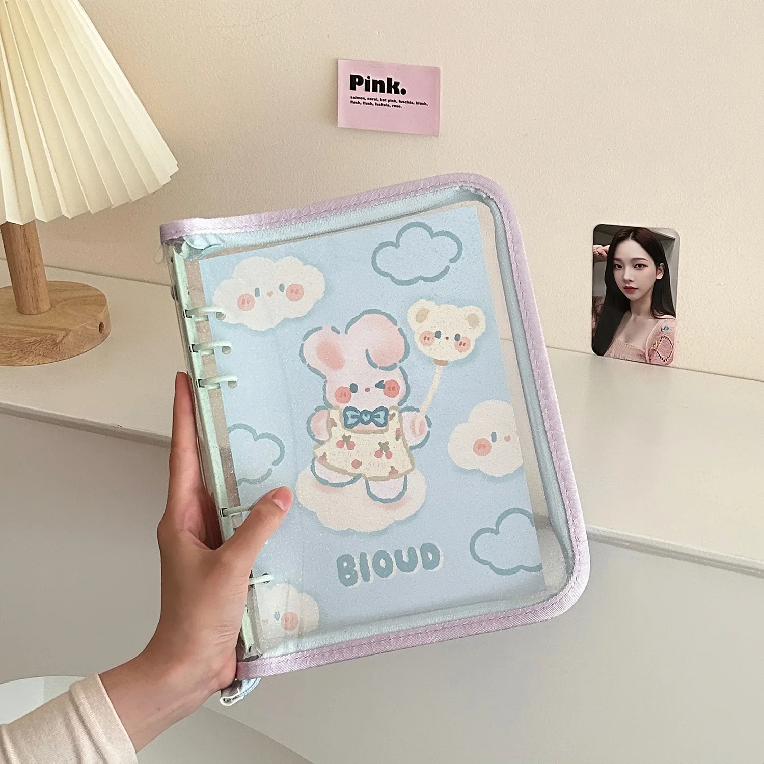 Kpop A5 Zipper Binder Collect Book Refill Organizer DIY Journal Dairy ...