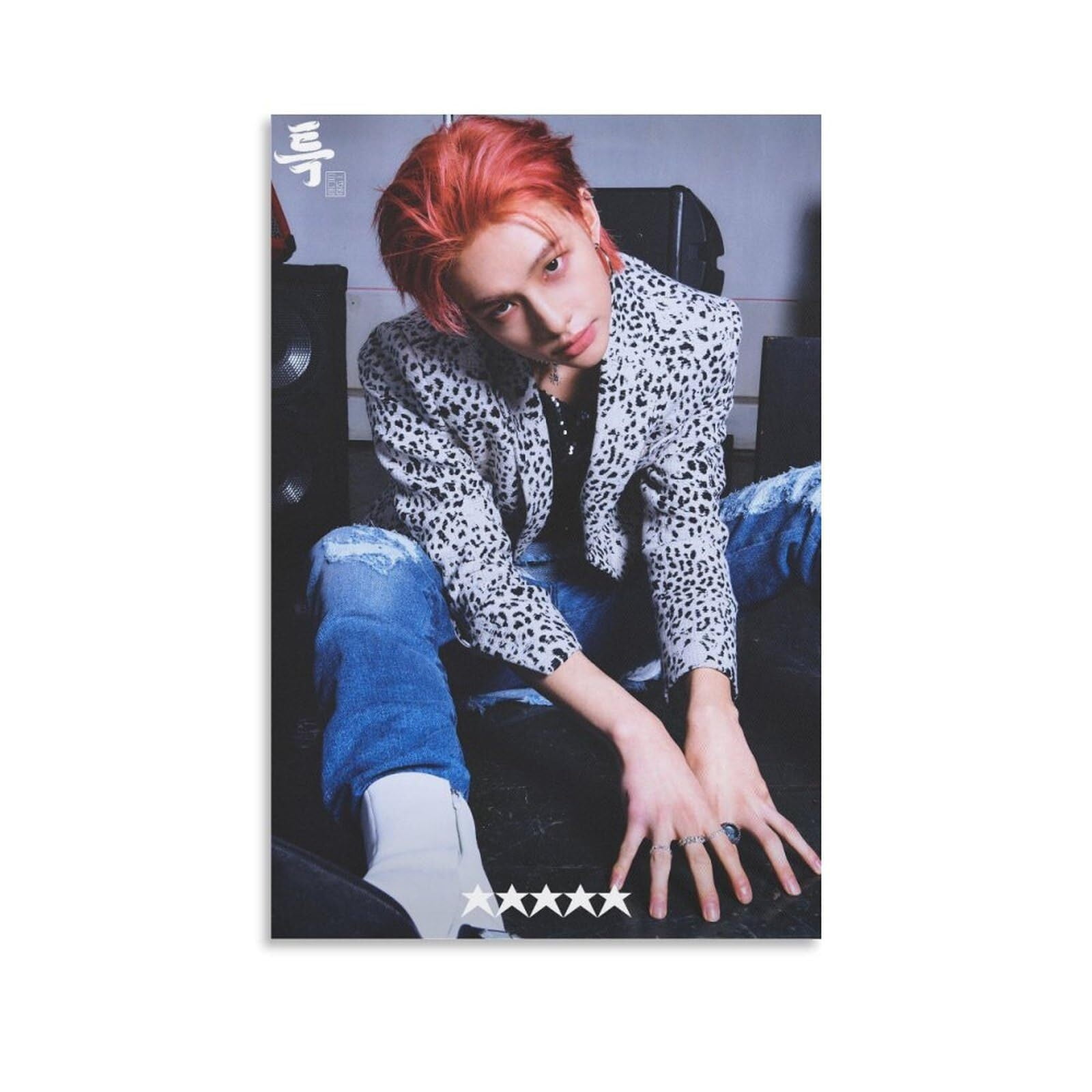 Kpop Artist Poster Stray Kids Hyunjin 5 Star Tiger Ver. 5th Teaser ...