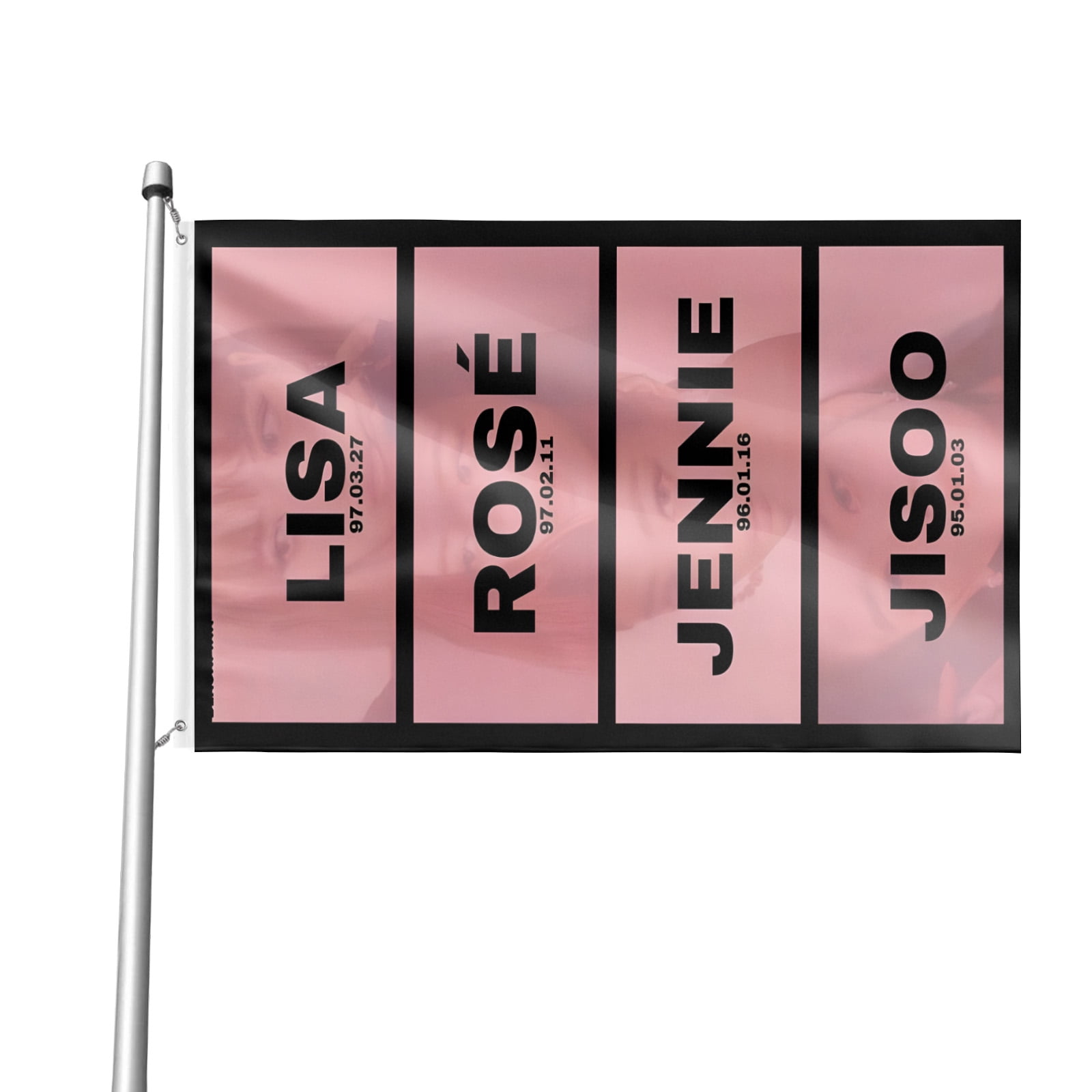 Kpop BP Printed Flags 3*5FT Fun Flag, with Brass Grommets Living Room ...