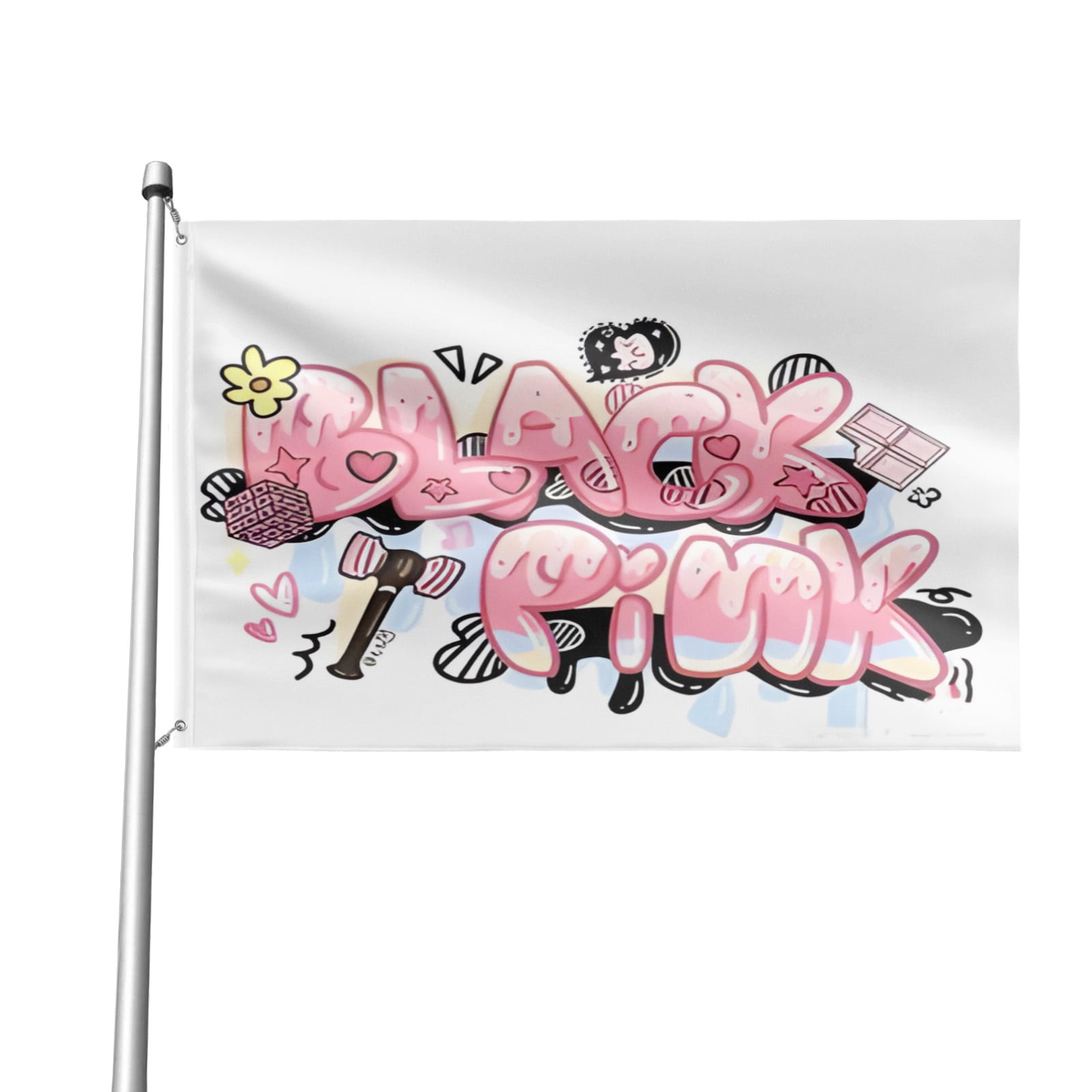 Kpop BP Printed Flags 3*5FT Fun Flag, with Brass Grommets Living Room ...
