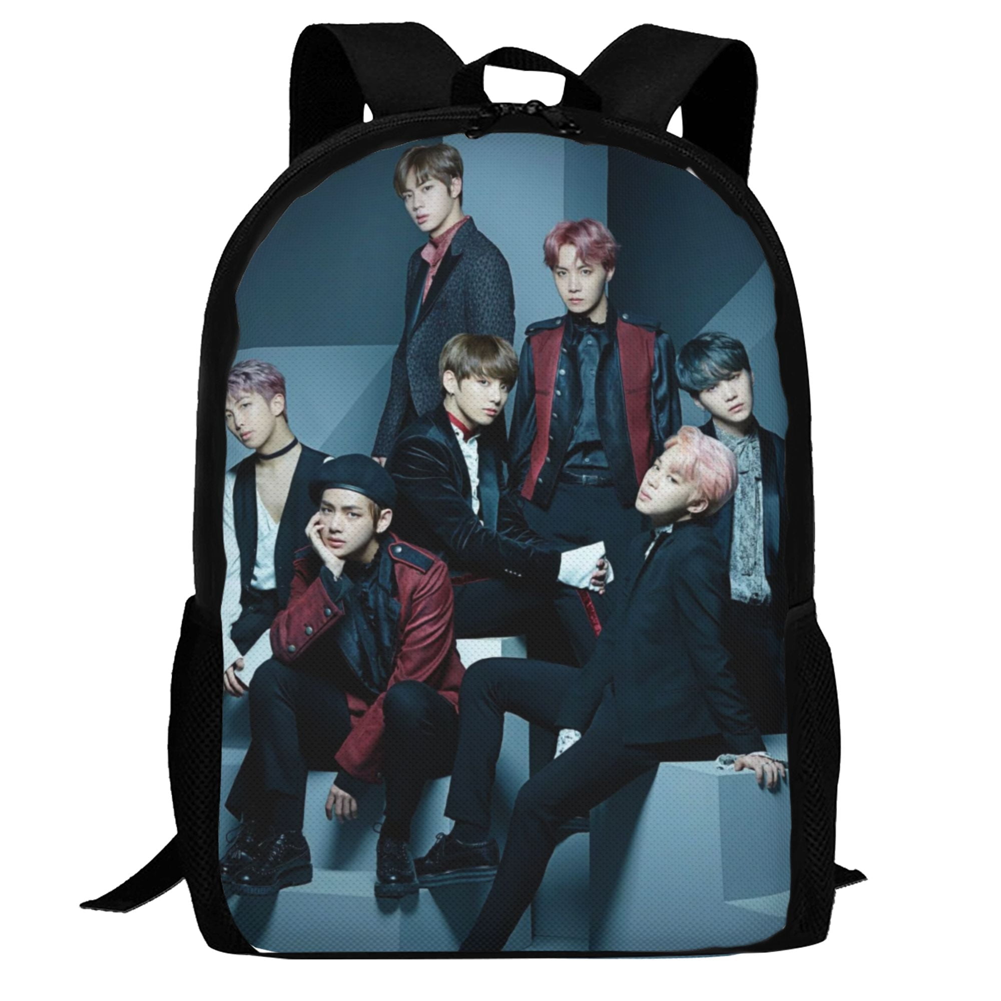 Kpop BTS Backpack, Large Capacity School Book Bag, Lightweight College ...