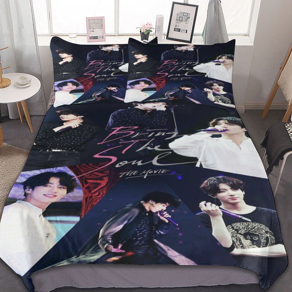 Kpop BTS Bedding Set Twin Size,Kpop BTS Kpop BTS Duvet Cover for Boys ...