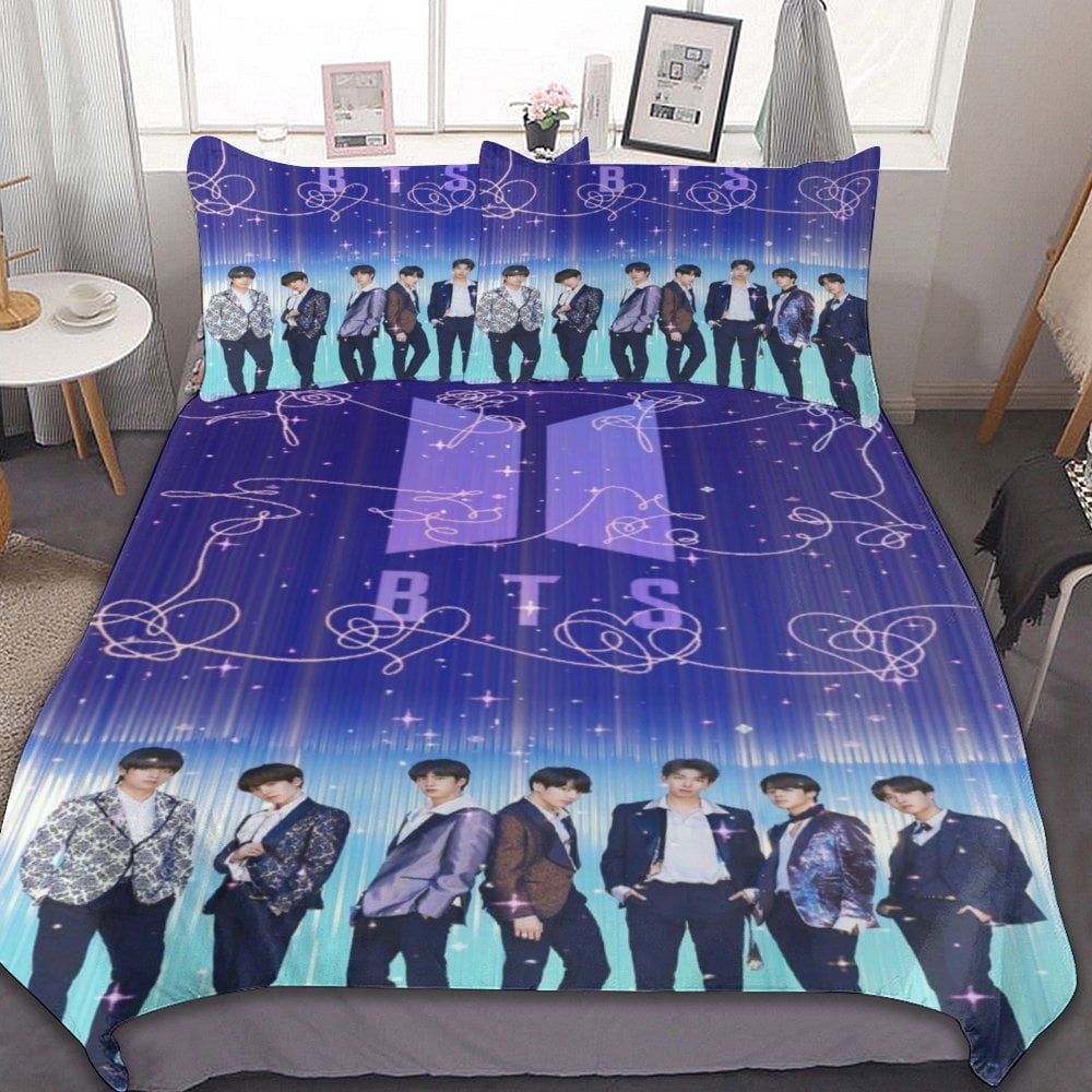 Kpop BTS Bedding Set Twin Size,Kpop BTS Kpop BTS Duvet Cover for Boys ...