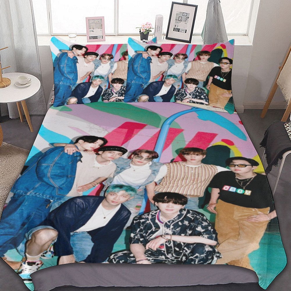 Kpop BTS Bedding Set, Ultra Soft Bedding Set Girls Bedding Girls Duvet ...