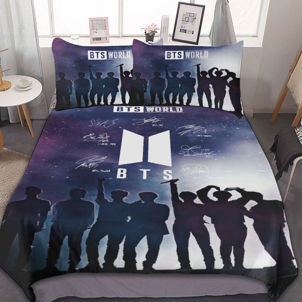Kpop BTS Bedding Set, Ultra Soft Bedding Set Girls Bedding Girls Duvet ...