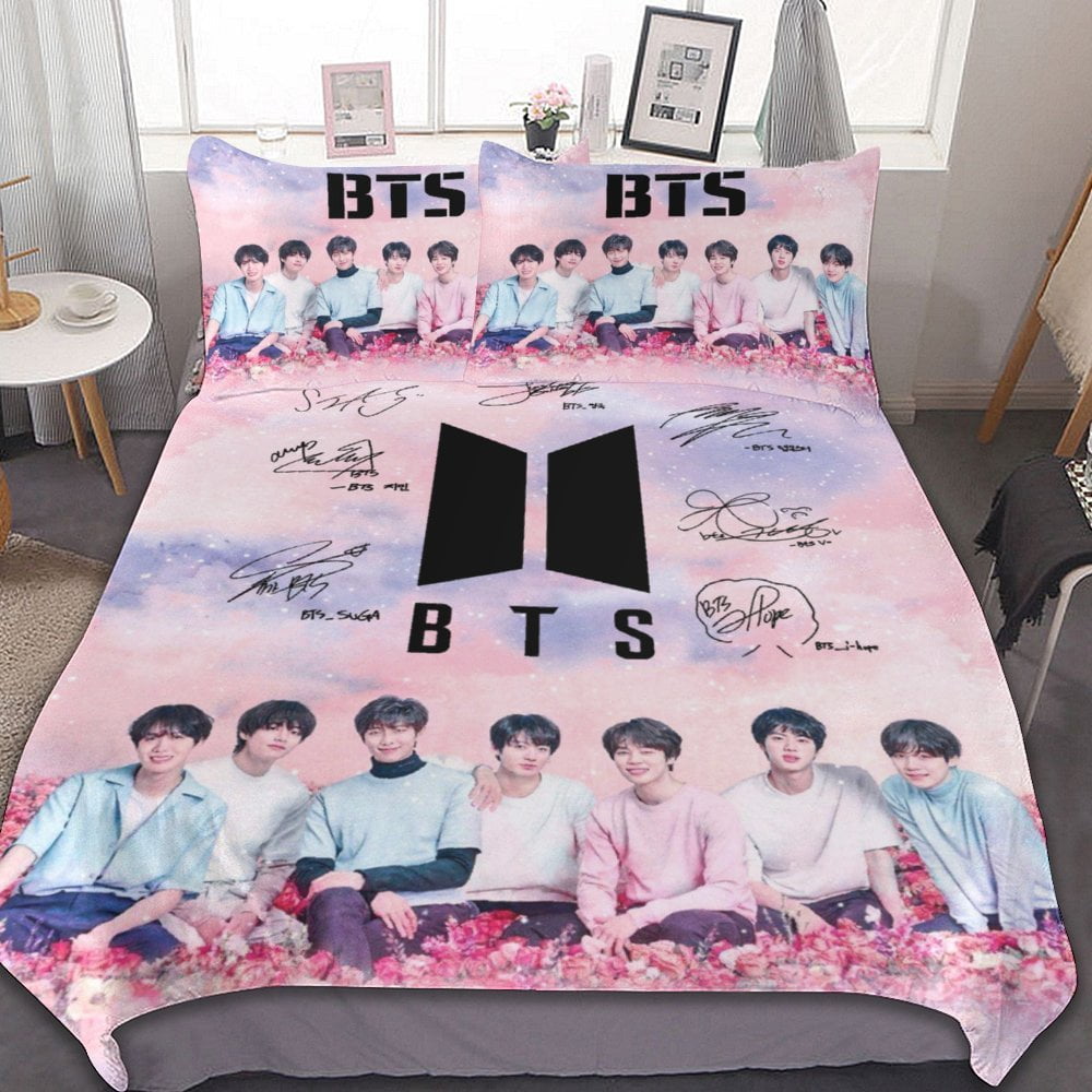 Kpop BTS Duvet Cove Bedding Set 3D Print Bedding Comforter Cover Duvet ...