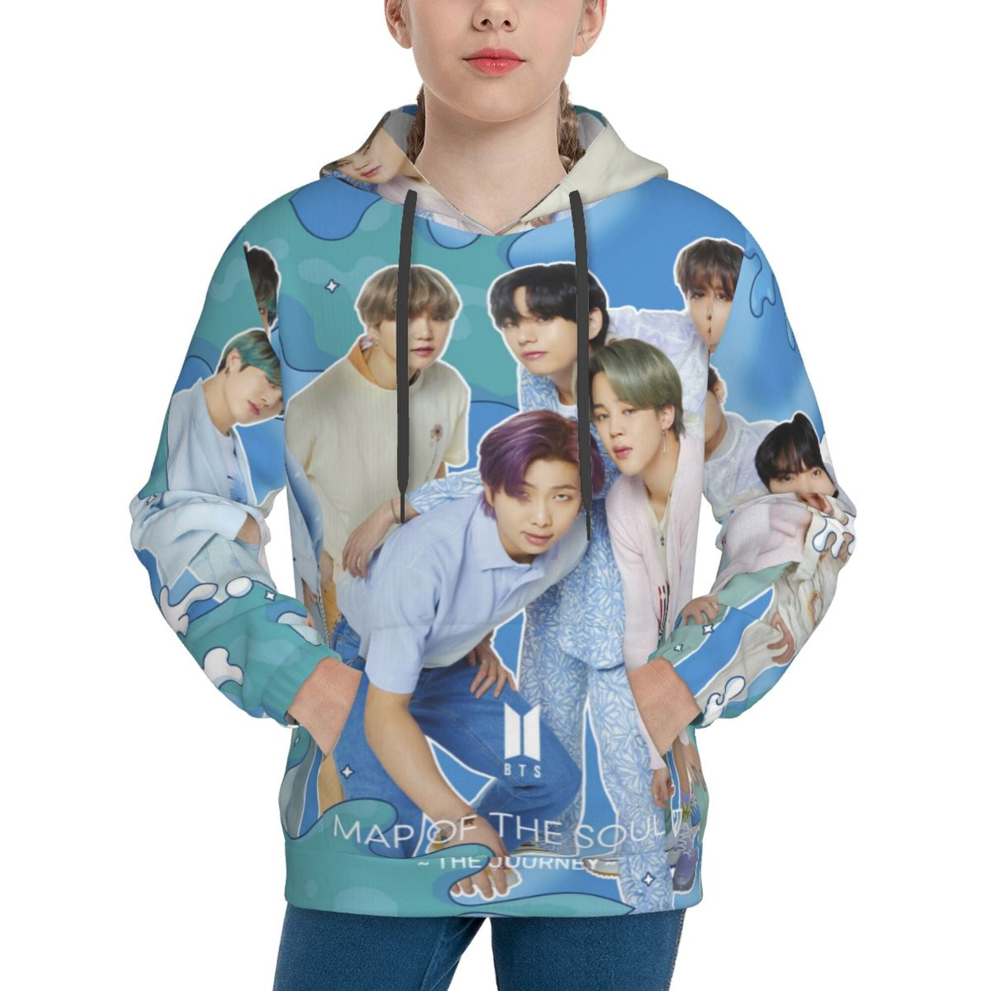 Kpop BTS Kids' Hoodie 3d Print Sweatshirt Soft Pullover Hooded With Big ...