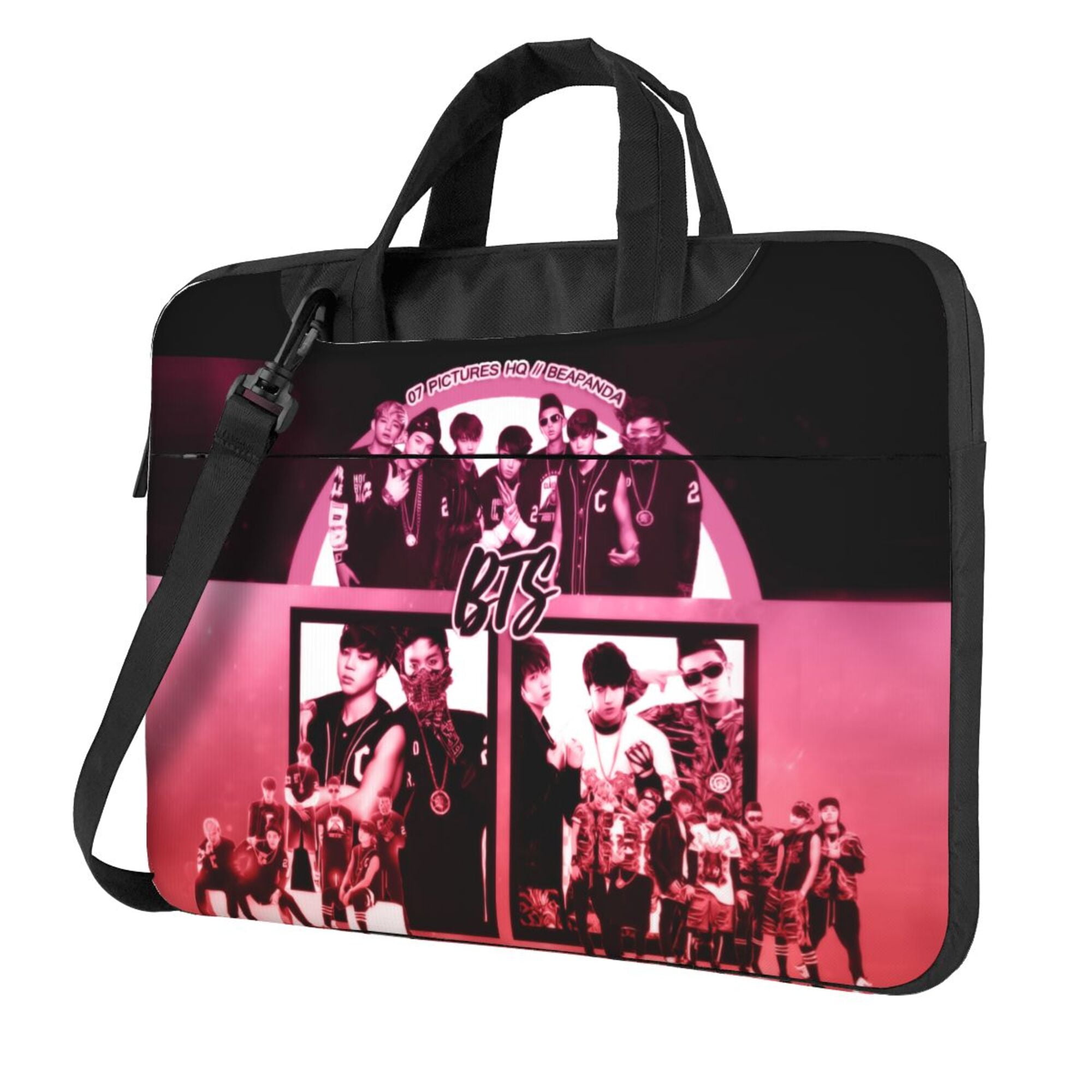 Kpop BTS Laptop Bag Laptop Case Computer Notebook Briefcase Messenger Bag With Adjustable ...