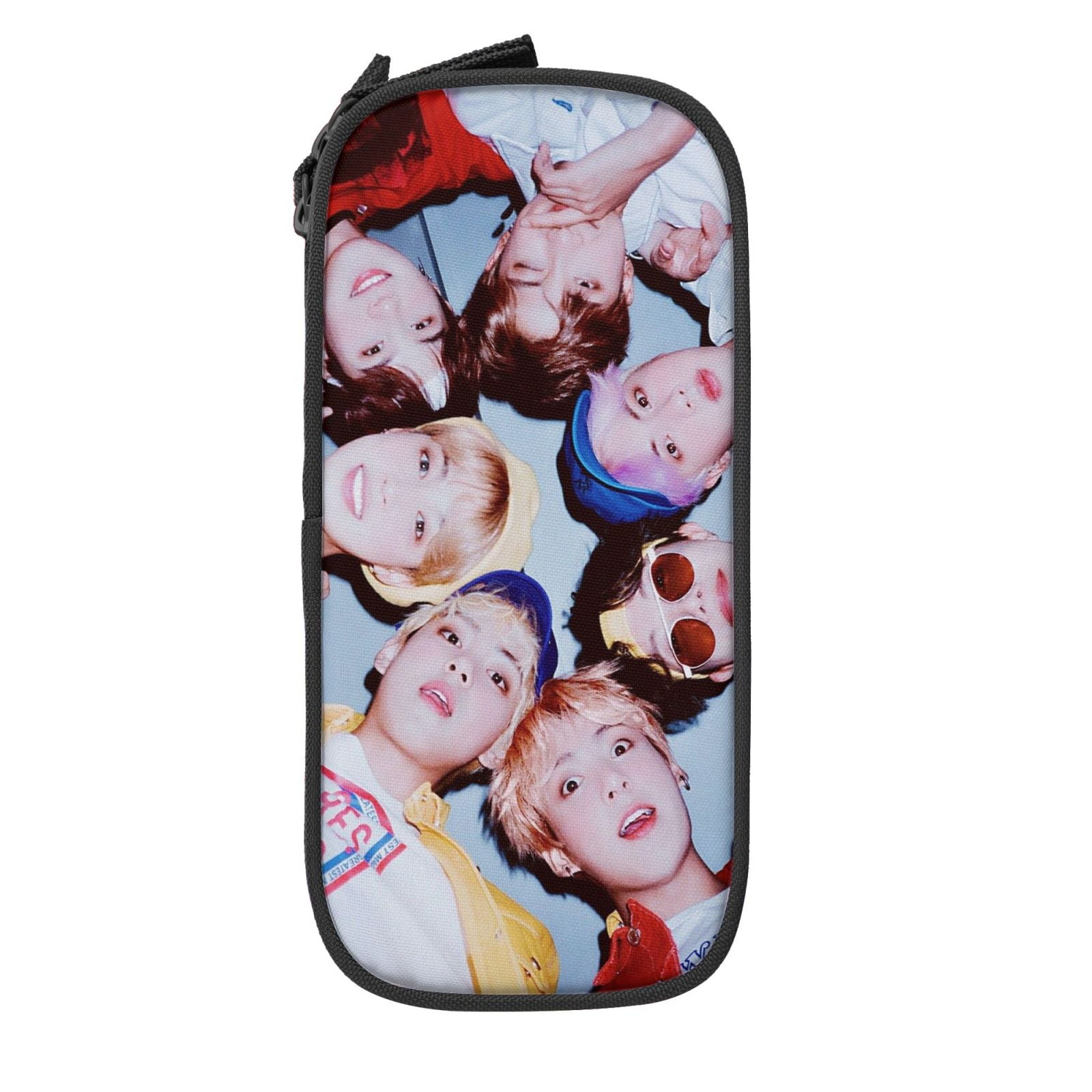 Kpop BTS Large Pencil Case, Durable Pencil Pouch with Big Capacity ...