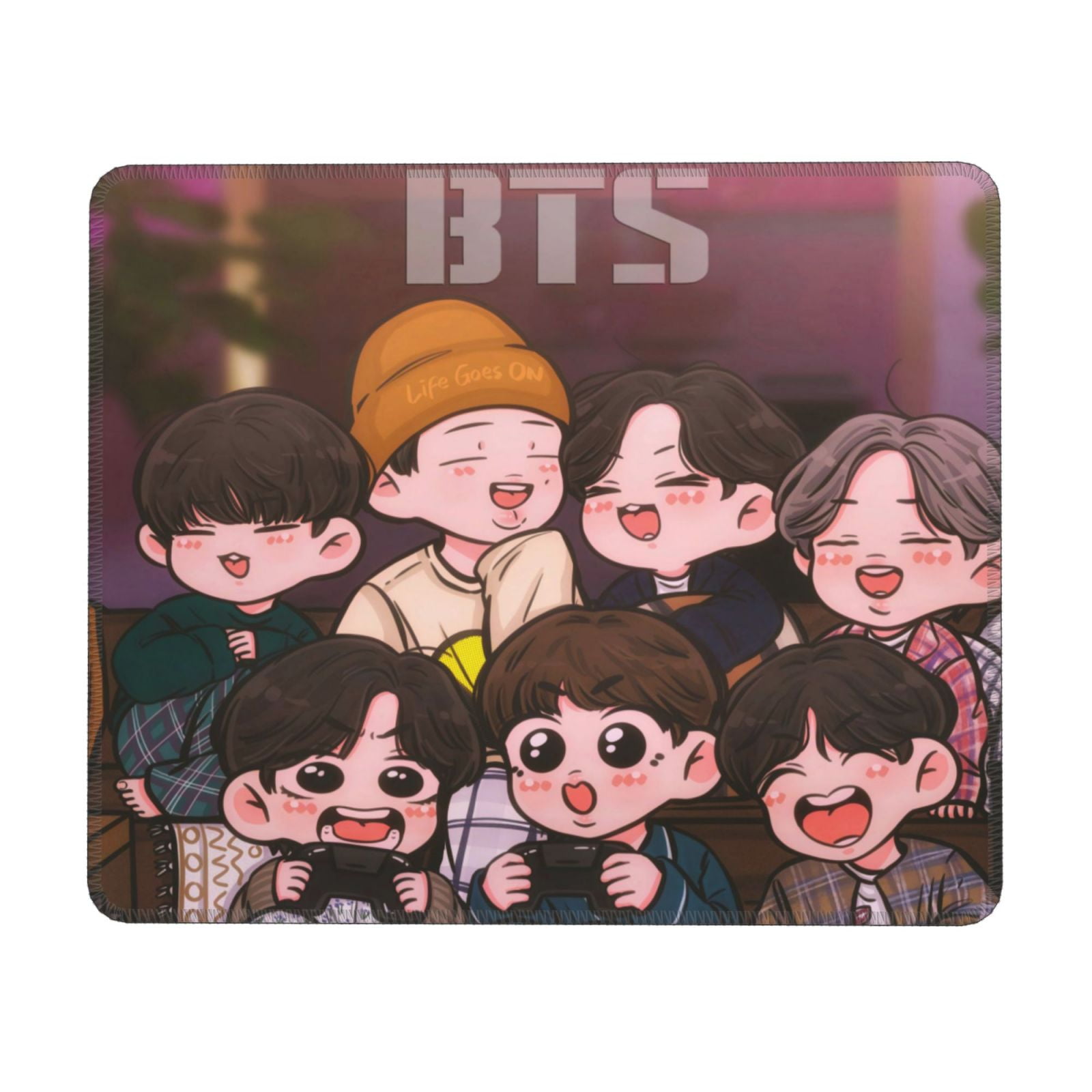 Kpop BTS Mouse Pad,Small Gaming Mousepad,Non-Slip Rubber Base And ...