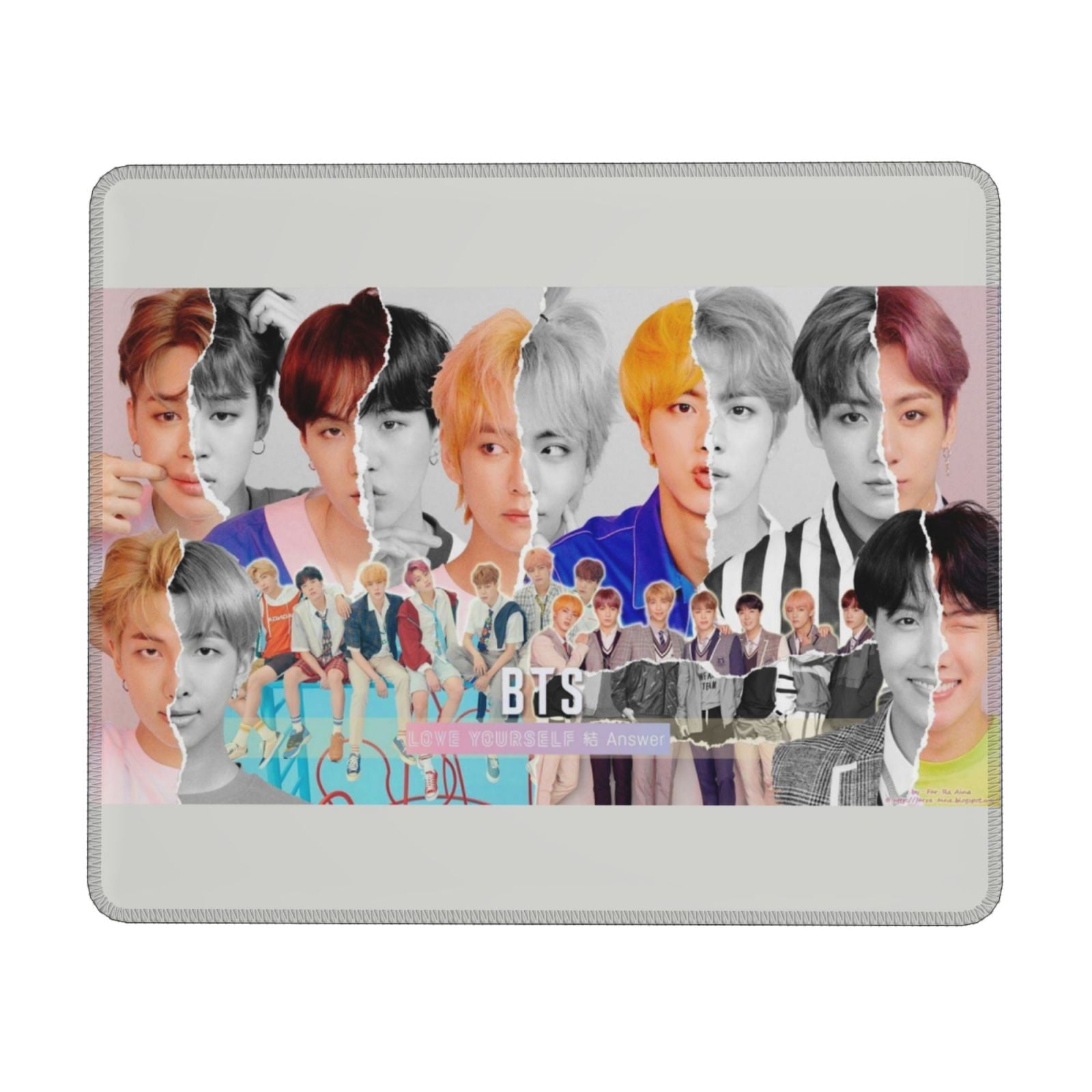 Kpop BTS Mouse Pad,Small Gaming Mousepad,Non-Slip Rubber Base And ...