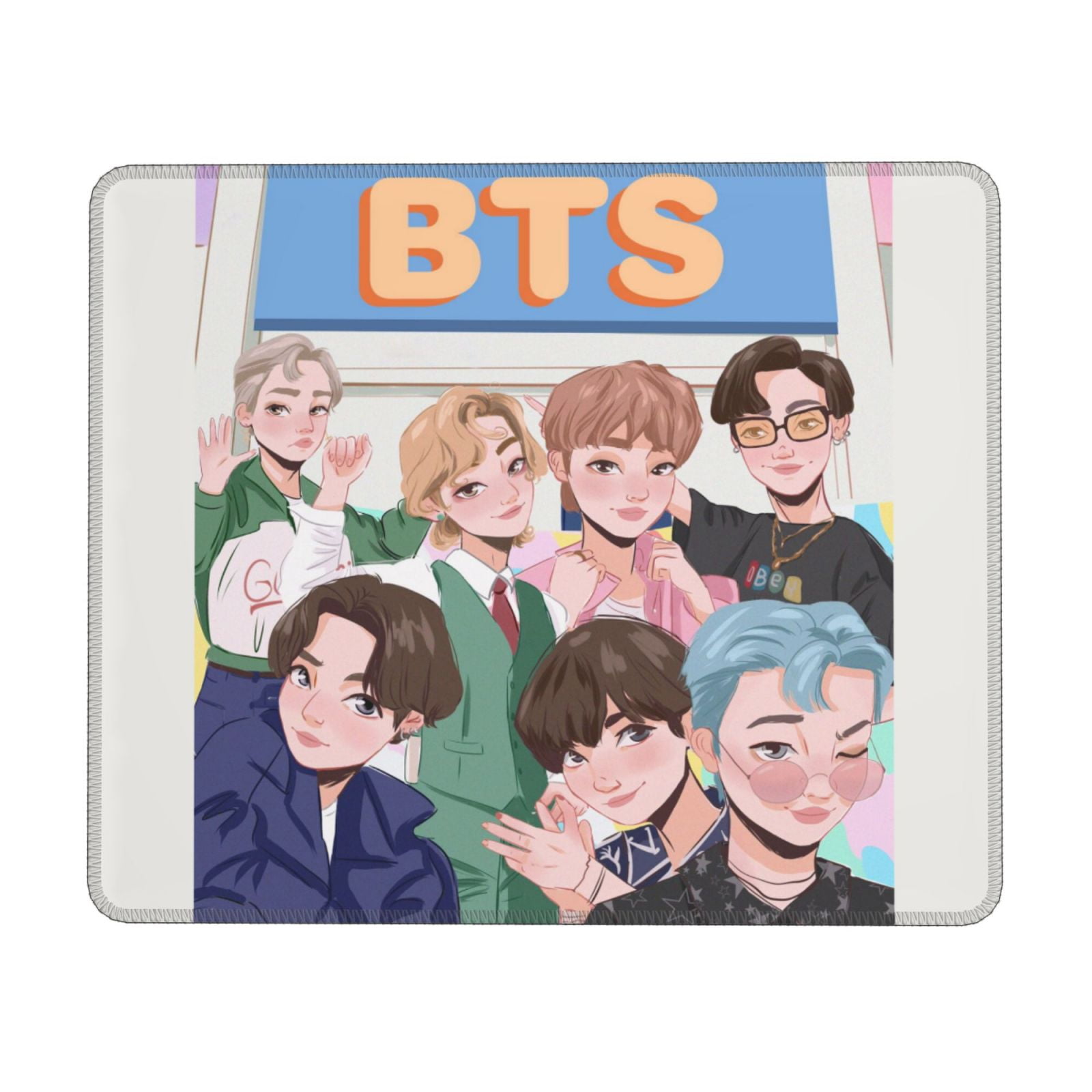 Kpop BTS Mouse Pad,Small Gaming Mousepad,Non-Slip Rubber Base And ...