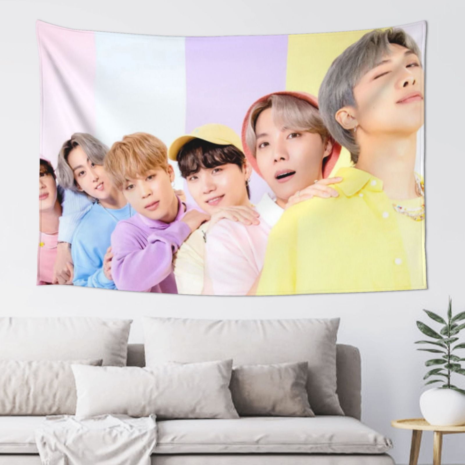 Kpop BTS Tapestry, Wall Hanging Tapestries for College Dorm Room Decor ...