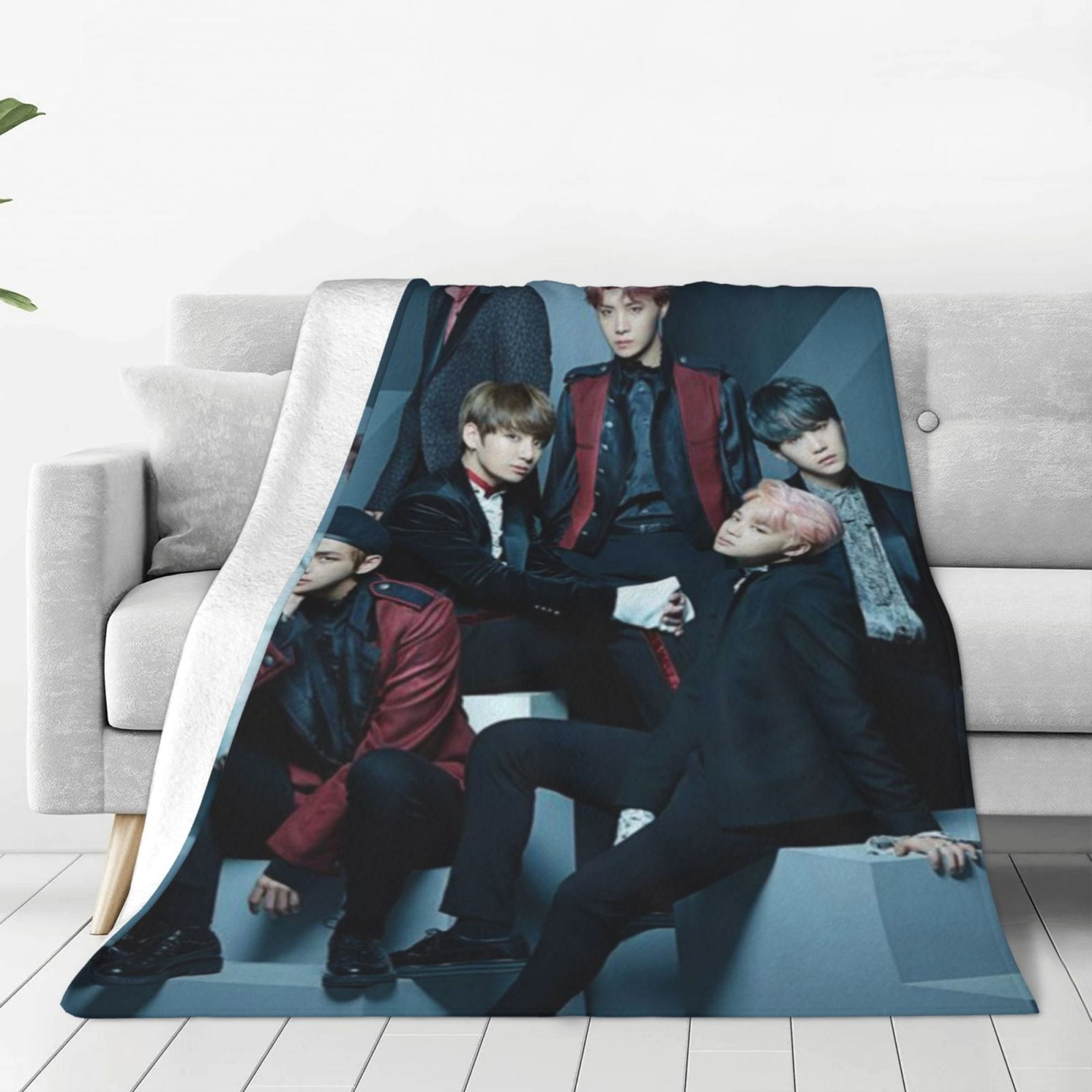 Kpop Bts Throw Blanket Couch Bed Sofa Soft Lightweight Warm Cozy ...
