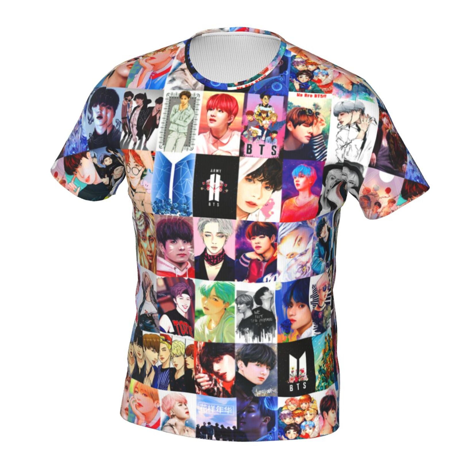 Kpop BTS Unisex 3d Pattern Printed Short Sleeve T-Shirts Casual ...