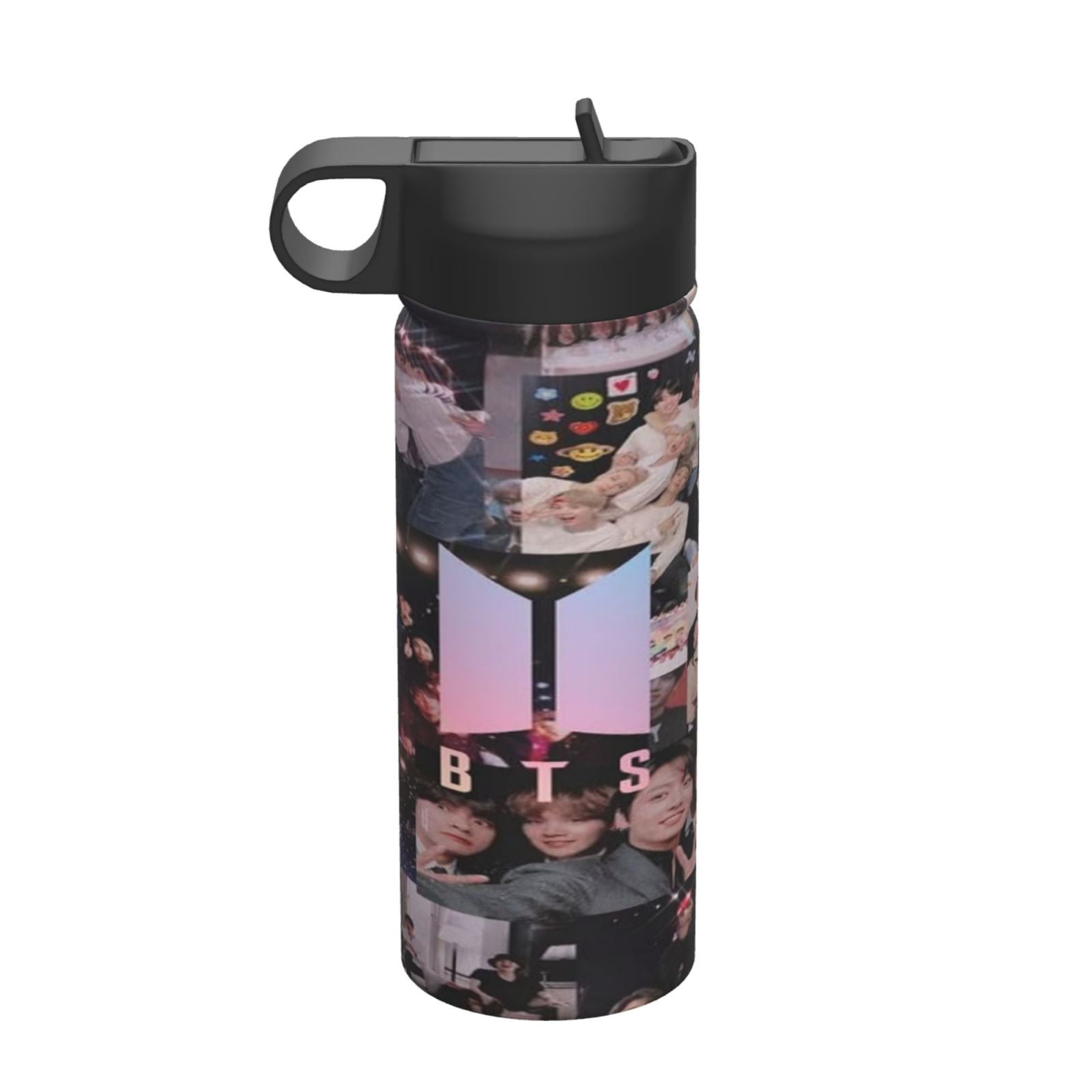Kpop BTS Water Bottle 18oz Insulated Water Bottles Reusable Stainless ...