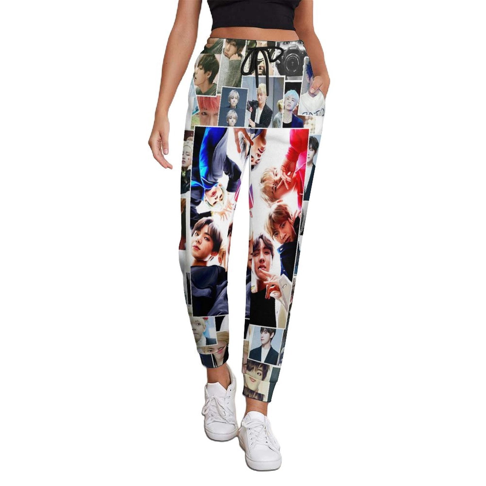 Kpop BTS Women's Lounge Joggers Sweatpants Athletic Yoga Pants with ...