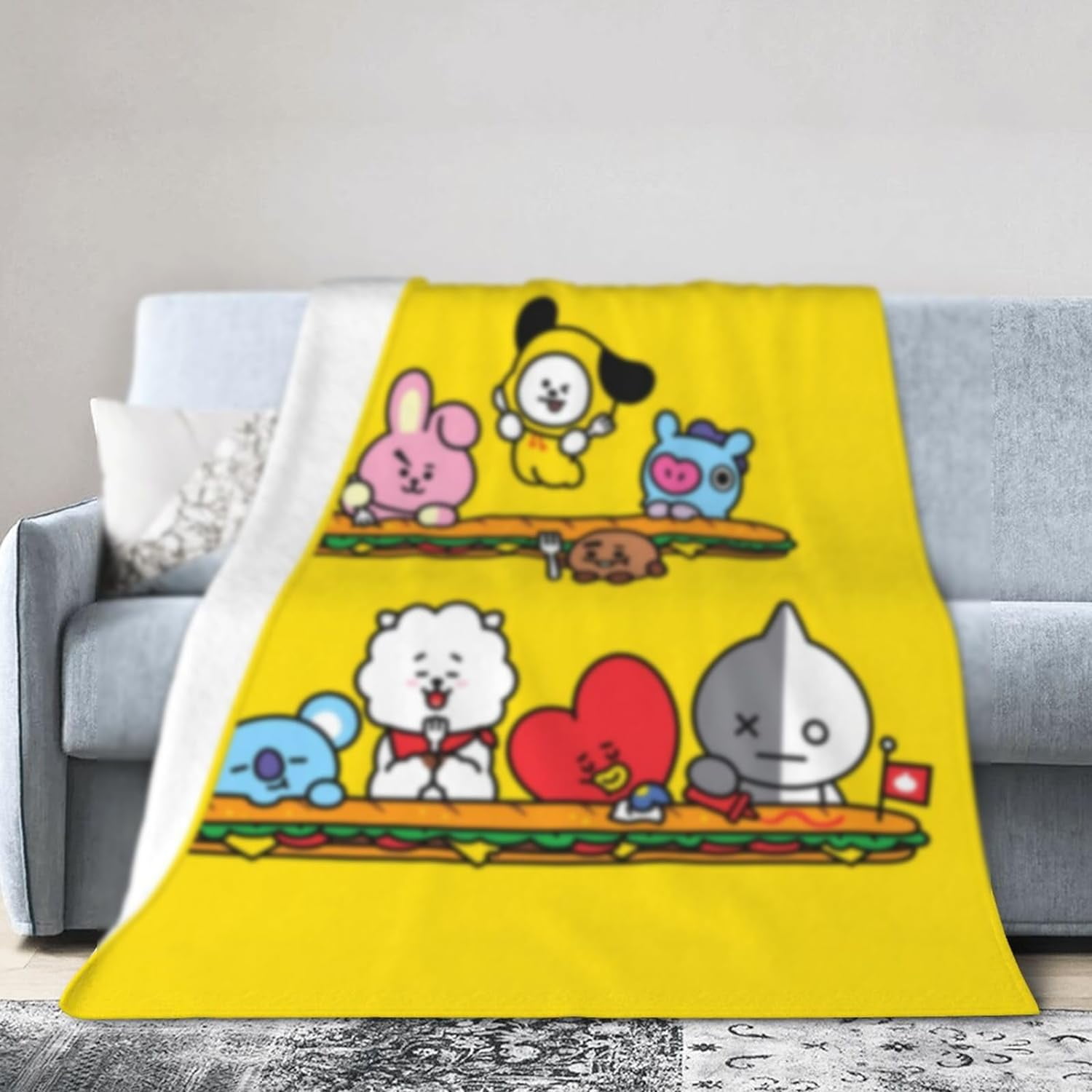 Kpop Blanket Ultra Soft Flannel Throw Blanket Merchandise Warm Cozy ...