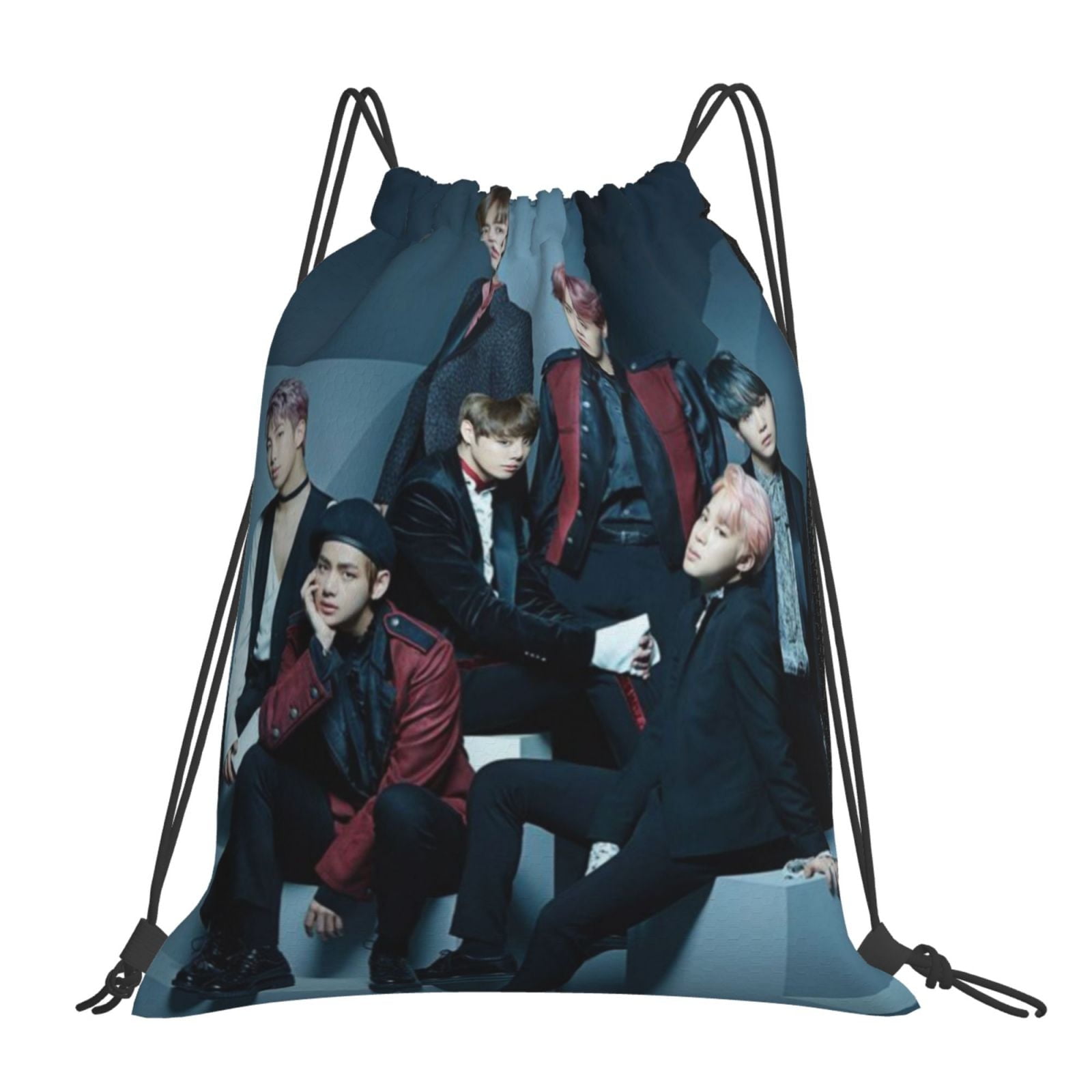 Kpop Bts Drawstring Backpack Sport Gym Bag For Yoga Swimming Gymsack ...